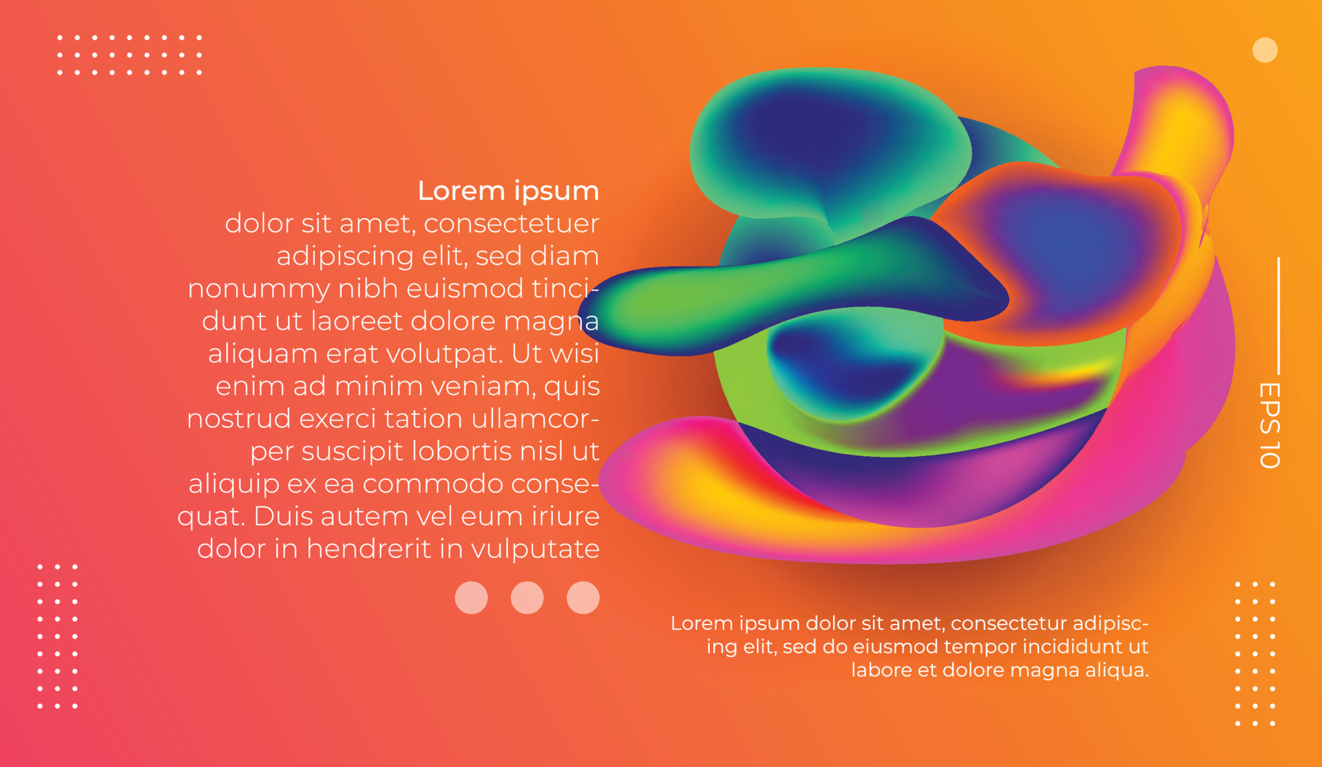 Moving Colorful Abstract Background Dynamic Effect Vector Illustration Minimal Design