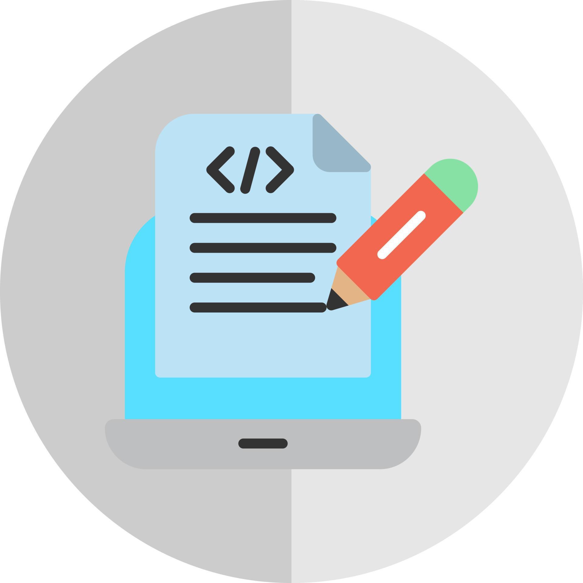 Programming Notes Vector Icon Design 21303574 Vector Art at Vecteezy