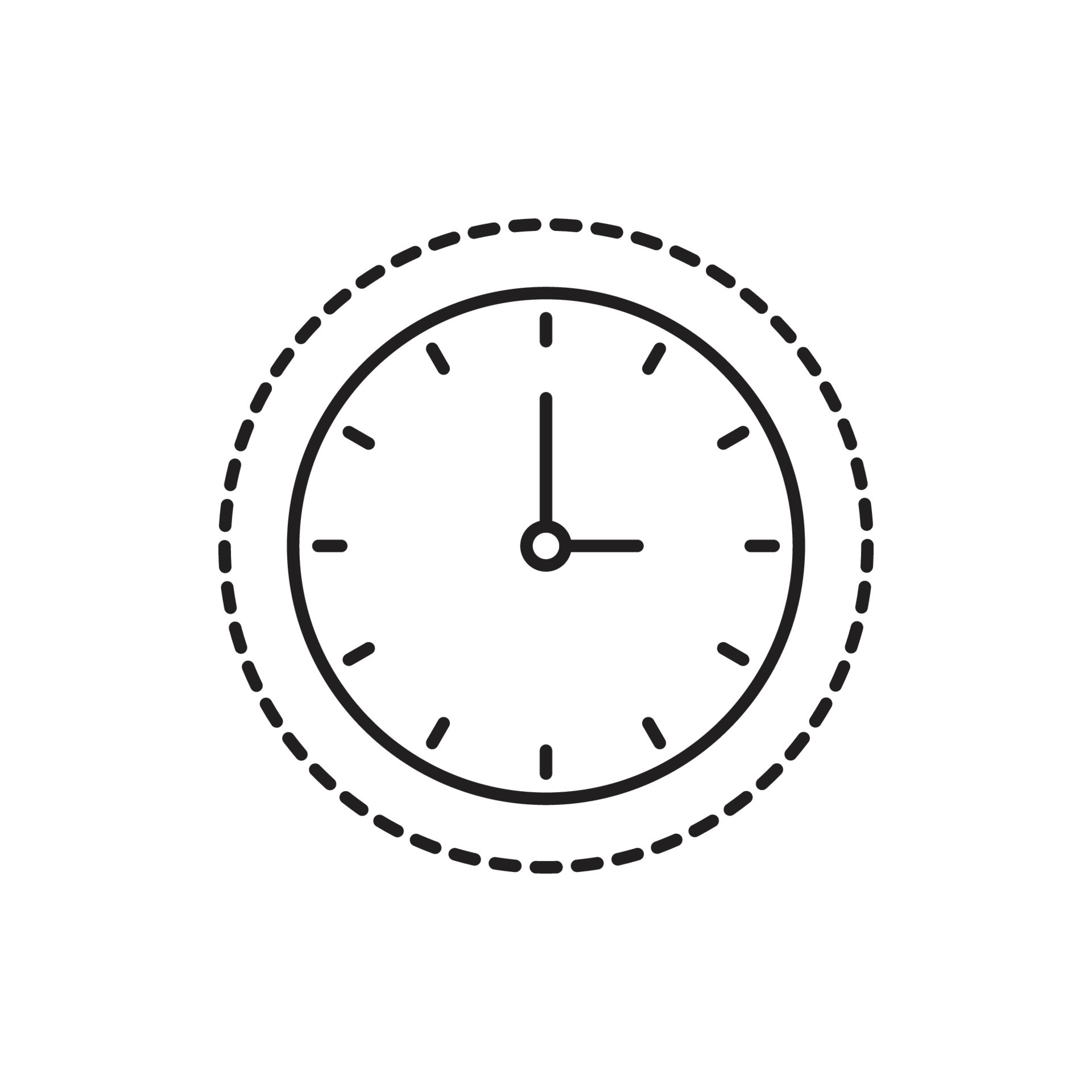 clock, office clock icon 21310255 Vector Art at Vecteezy