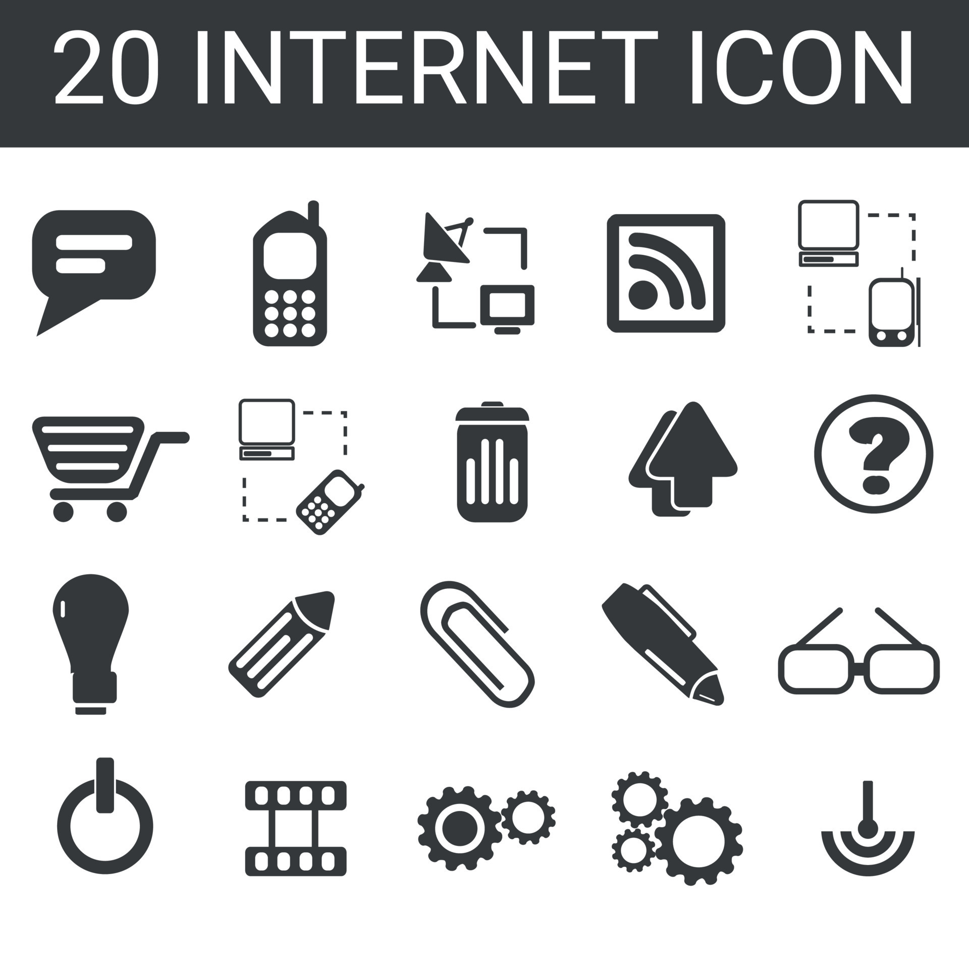 icon set vector illustration 21312300 Vector Art at Vecteezy