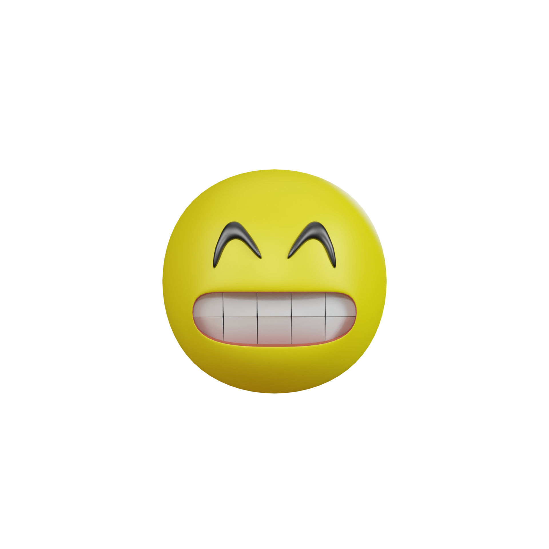 Emoji Yellow Face And Emotion With Happy And Naughty Cute Facial Expression 21312680 Png