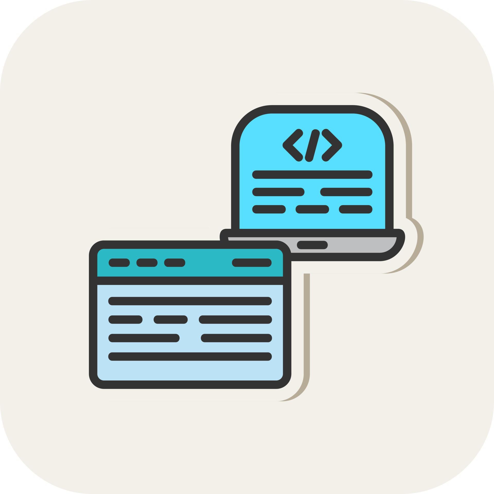 Frontend Development Vector Icon Design 21315844 Vector Art at Vecteezy