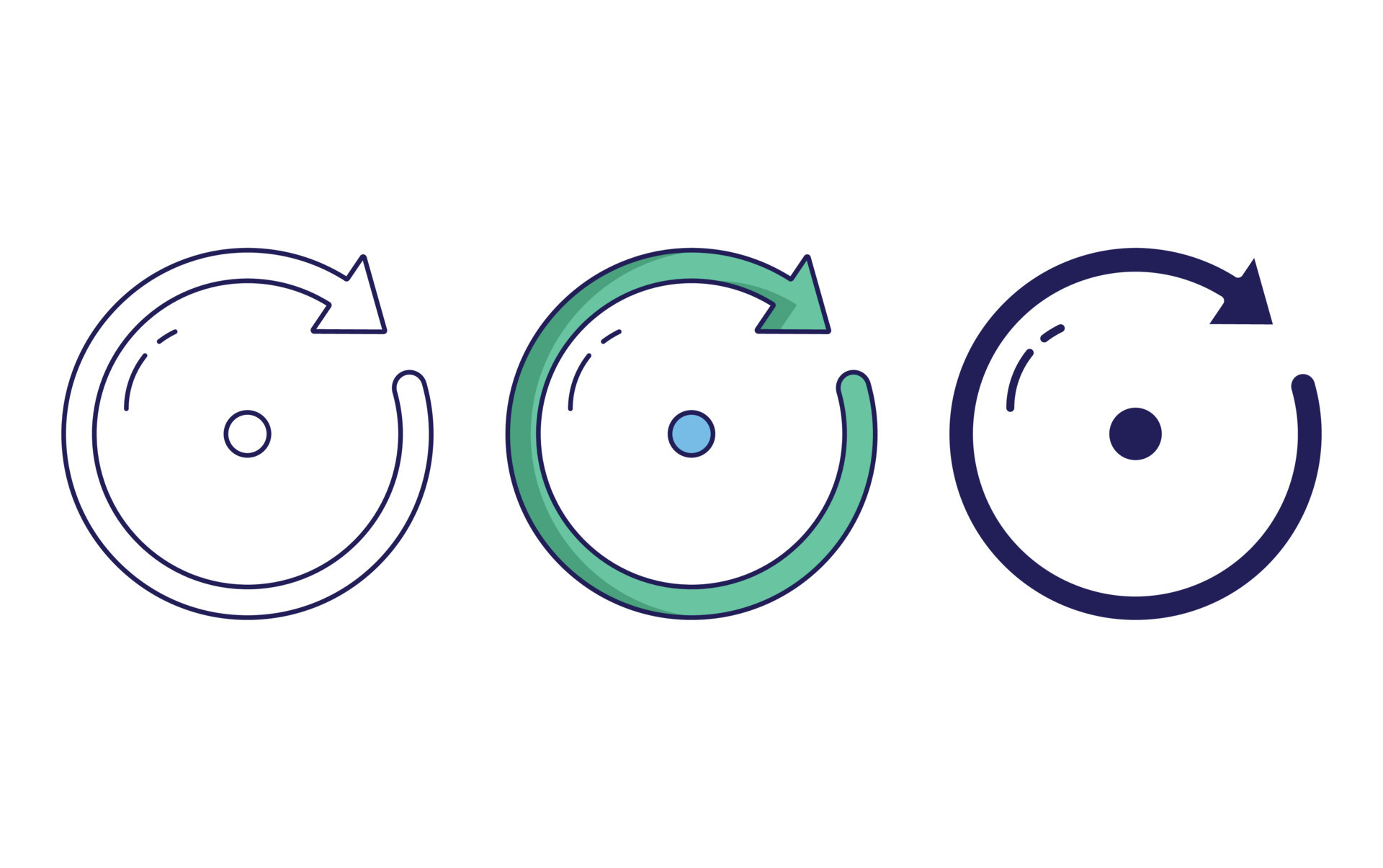 Rotate tool vector icon 21323821 Vector Art at Vecteezy