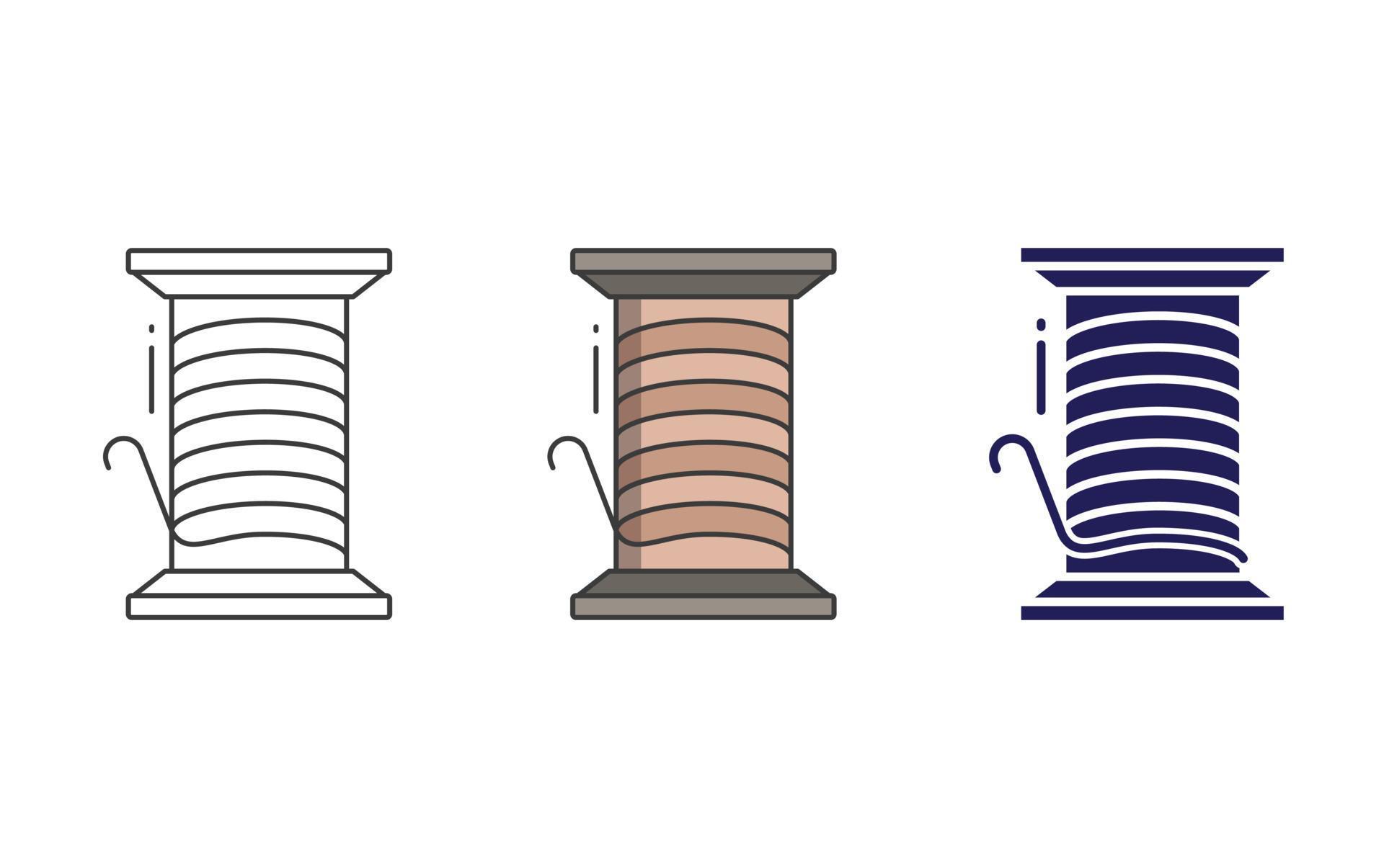 Thread vector icon 21324532 Vector Art at Vecteezy