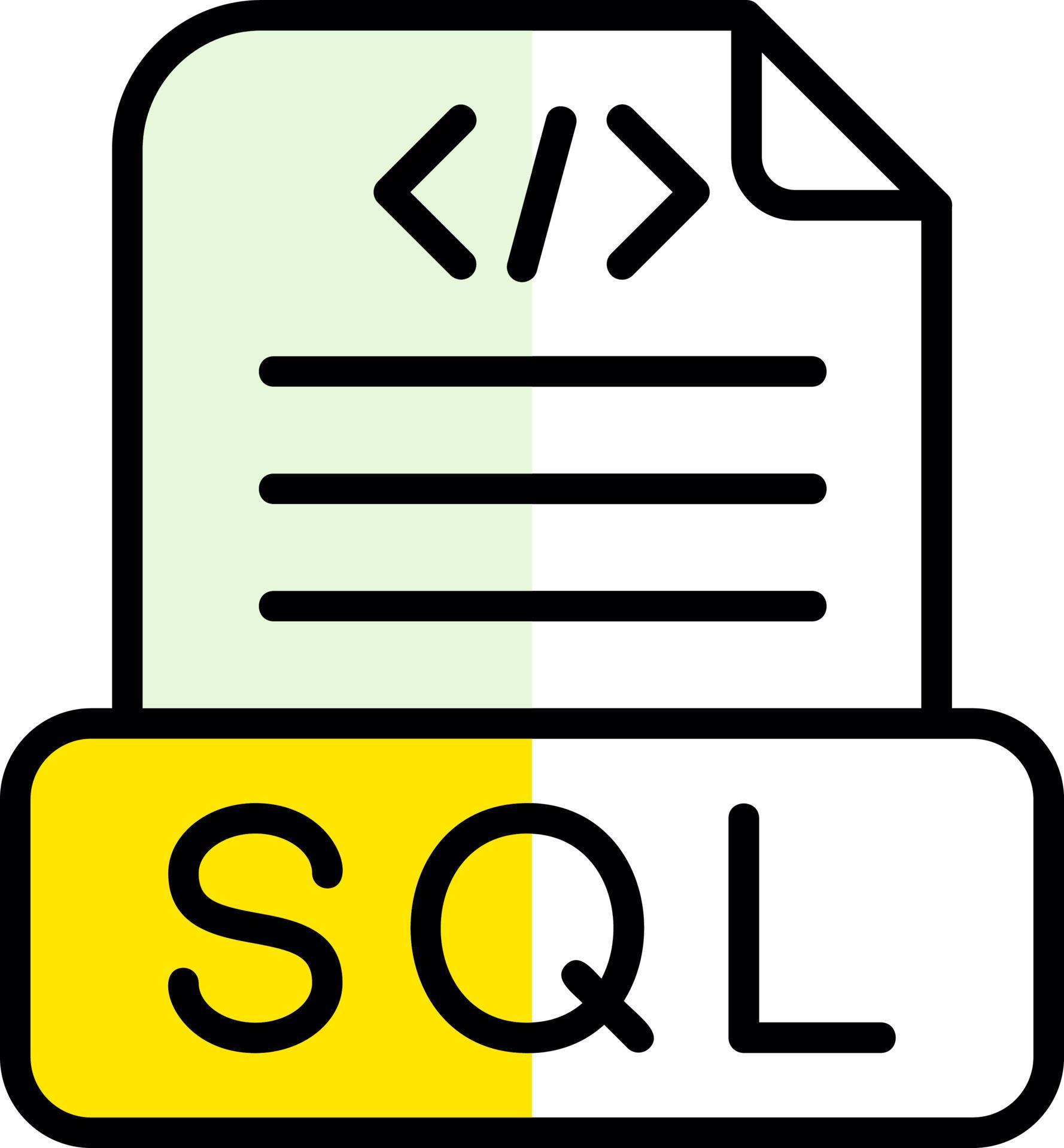 Sql File Vector Icon Design 21327978 Vector Art at Vecteezy