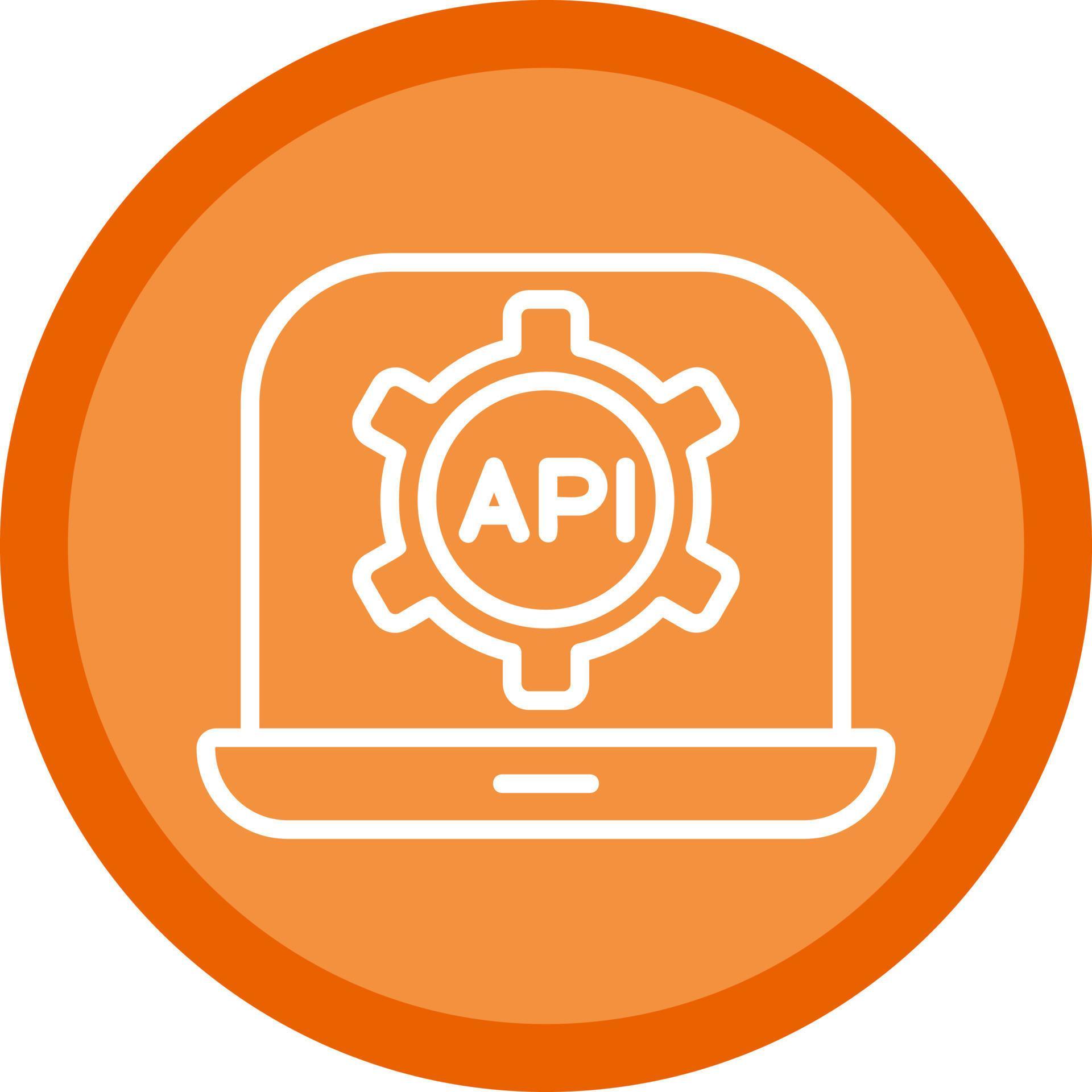 Api Vector Icon Design 21330611 Vector Art At Vecteezy