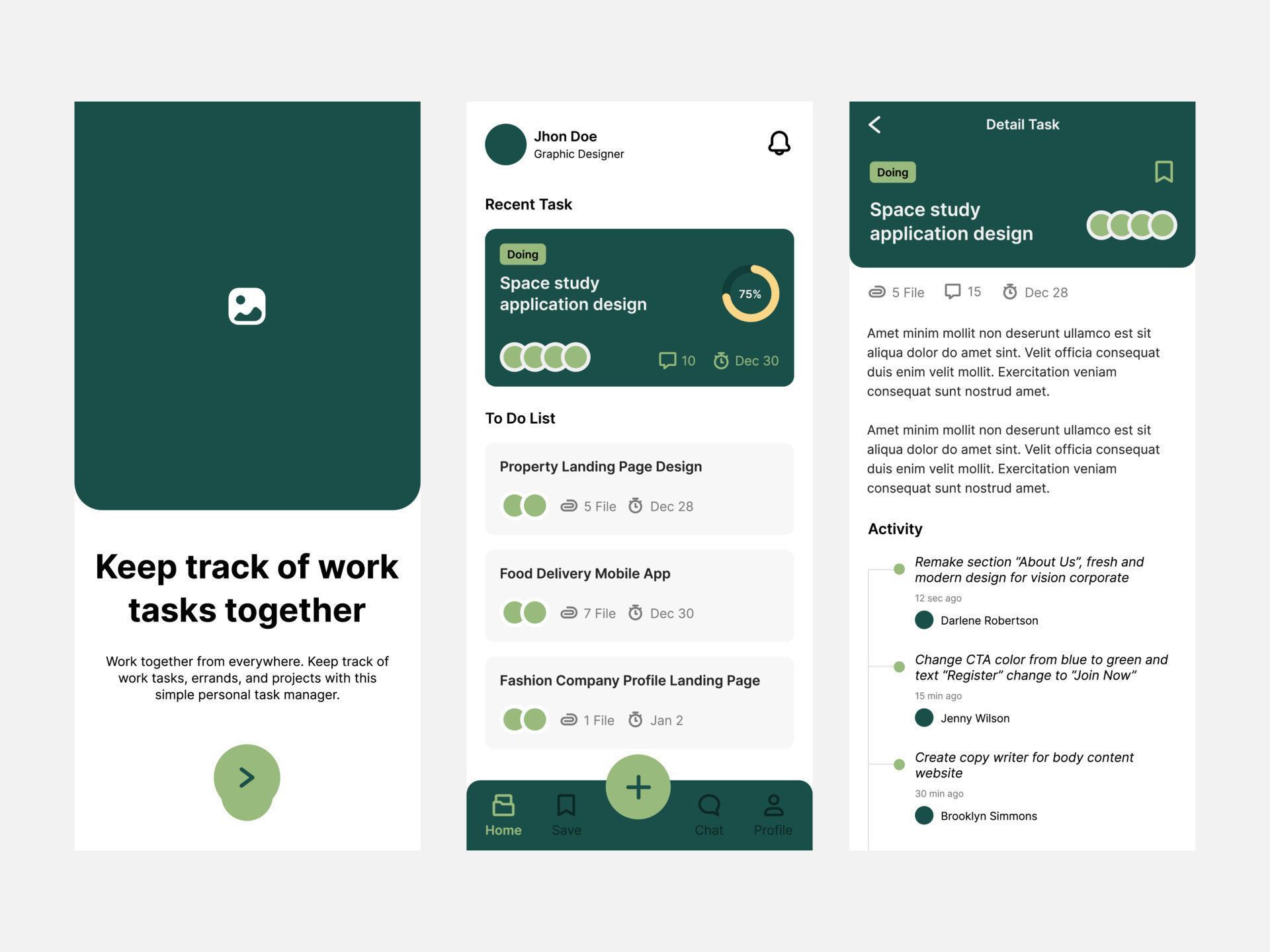 Clean UI UX design template vector. Suitable for mobile application ...