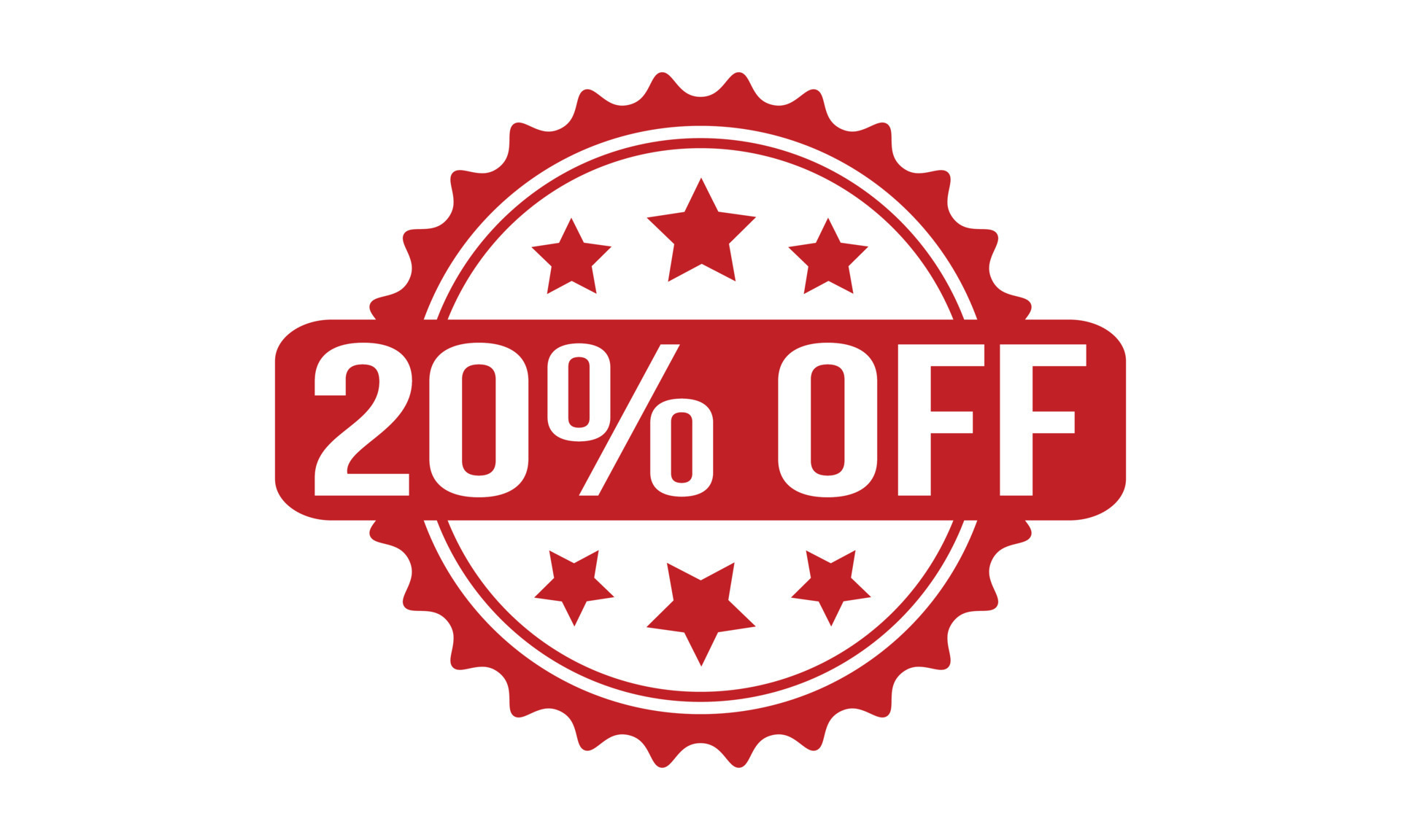 20 Percent Off Rubber Stamp 21334684 Vector Art at Vecteezy