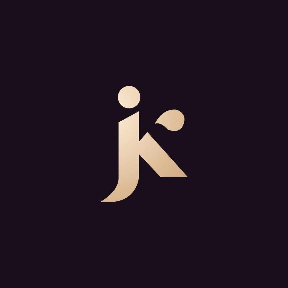 Luxury and modern JK logo design 21337172 Vector Art at Vecteezy