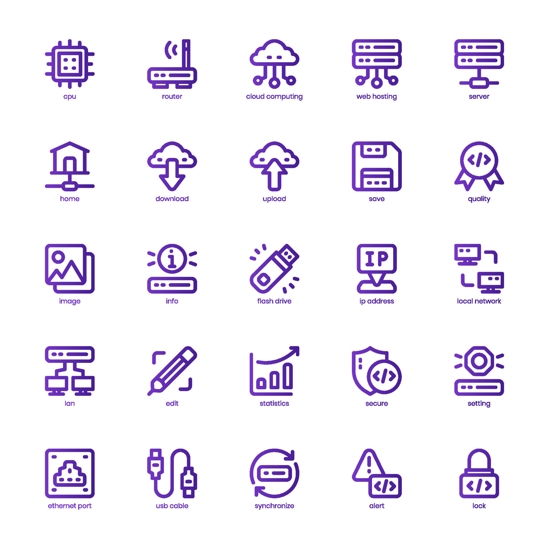 Website Hosting Icon Pack For Your Website Design Logo App And User