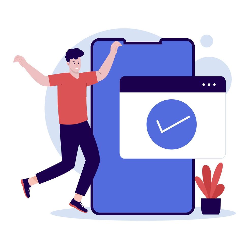 Verification success illustration flat design 21347249 Vector Art at ... Verification success illustration flat design 21347249 Vector Art at ...