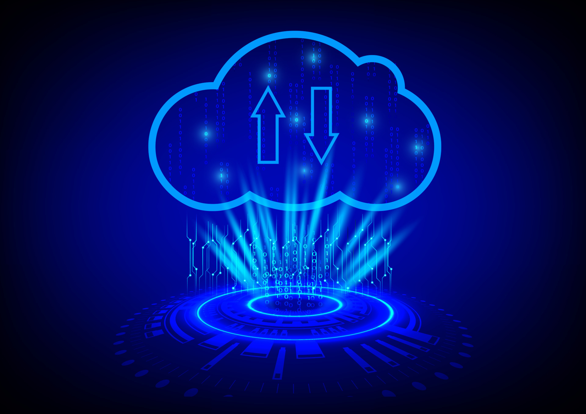Graphics Vector Cloud Computing Concept Data Transfer Cloud Symbol For A Network Connections