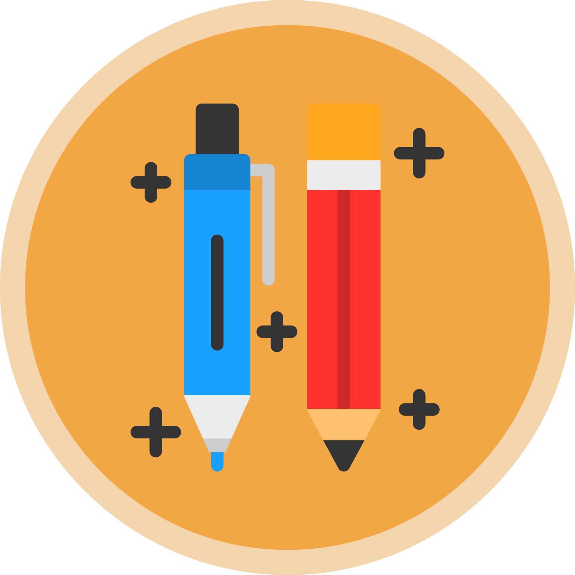 Pen And Pencil Vector Icon Design 21347463 Vector Art at Vecteezy