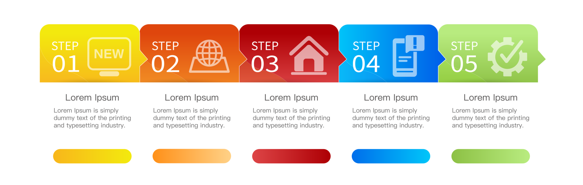 Infographic Flow Chart Template With Icons And Buttonoptions And Steps 21353208 Png