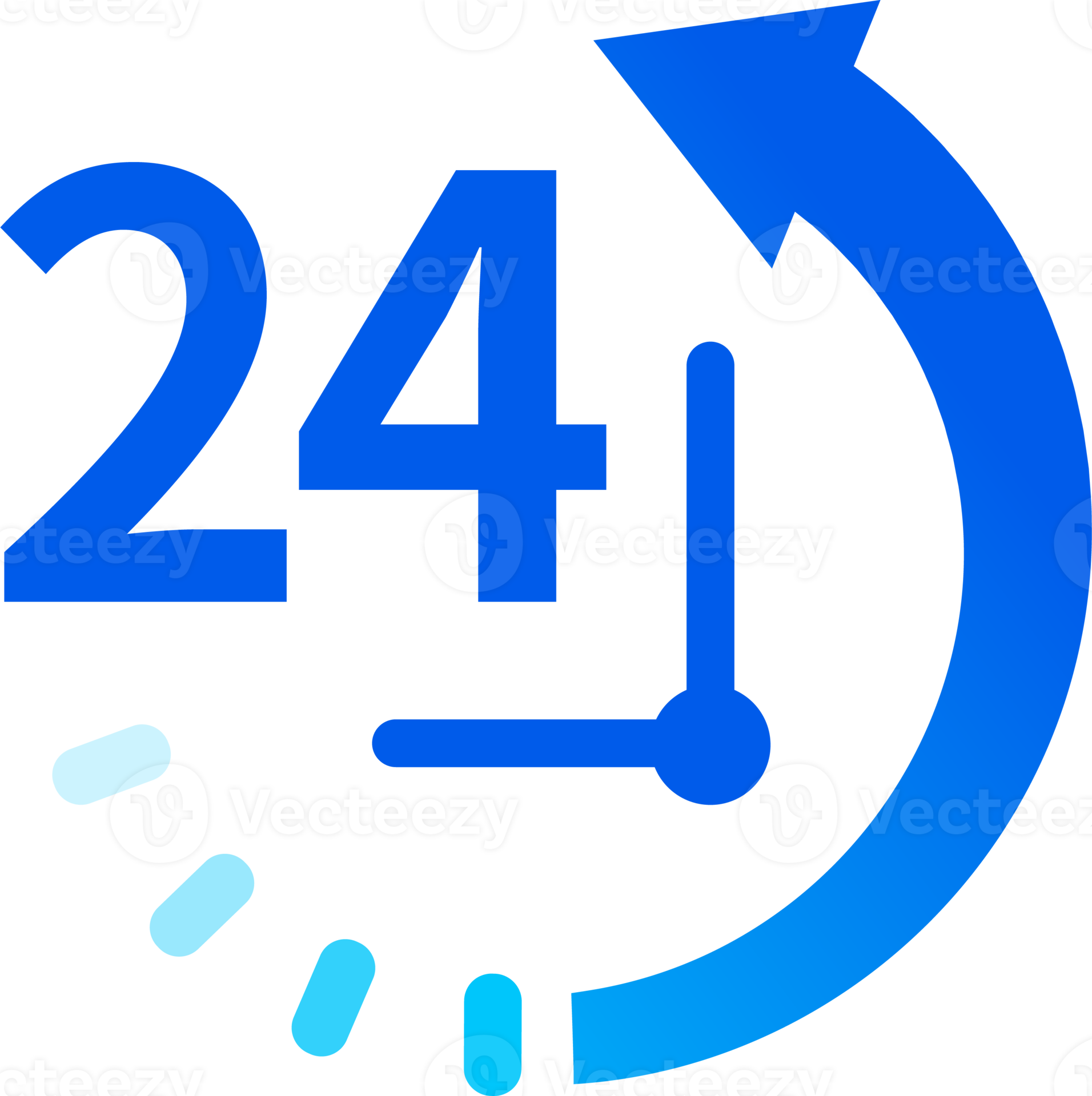 24 hora reloj icono para cronometraje o Planificación 21353236 PNG