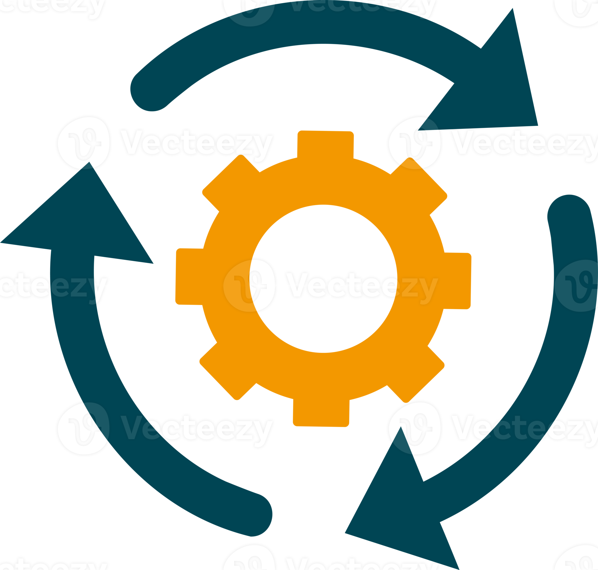 Gear Arrow Circle Cycle Agile Development Concept 21353267 Png