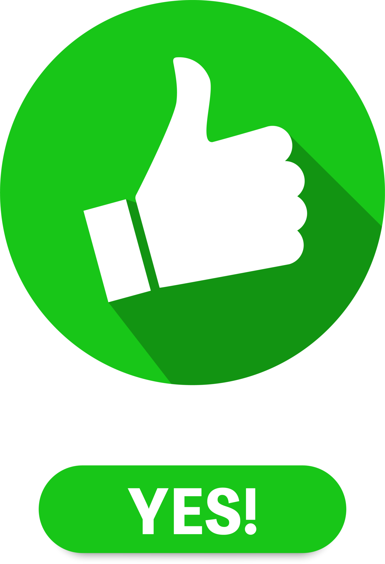 Yes Or No Choice Icons Like And Dislike Thumbs Up And Thumbs Down