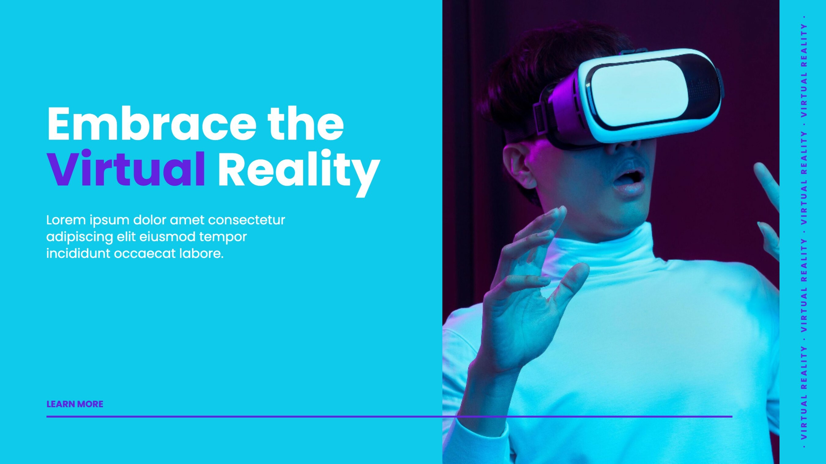 Virtual Reality YouTube Thumbnail Template 21356928 Template