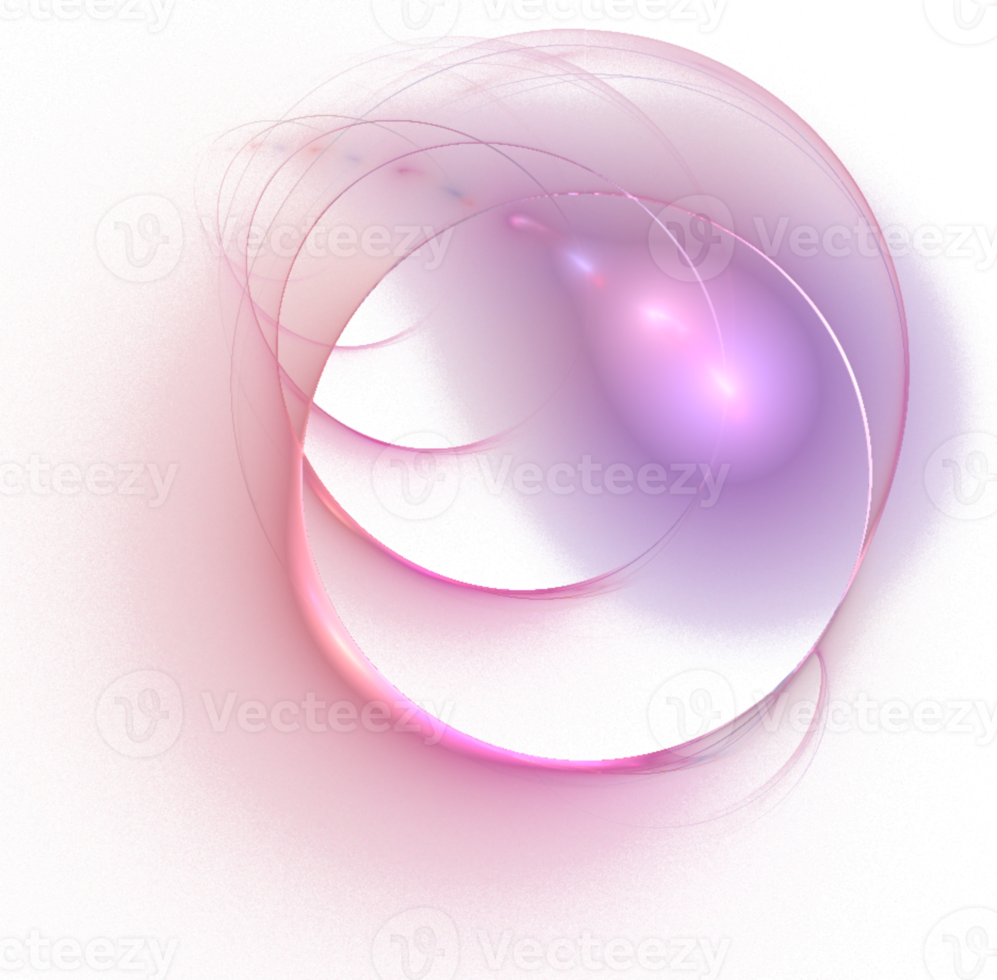 Abstract Round Purple Blue Element Without Background Isolated Element