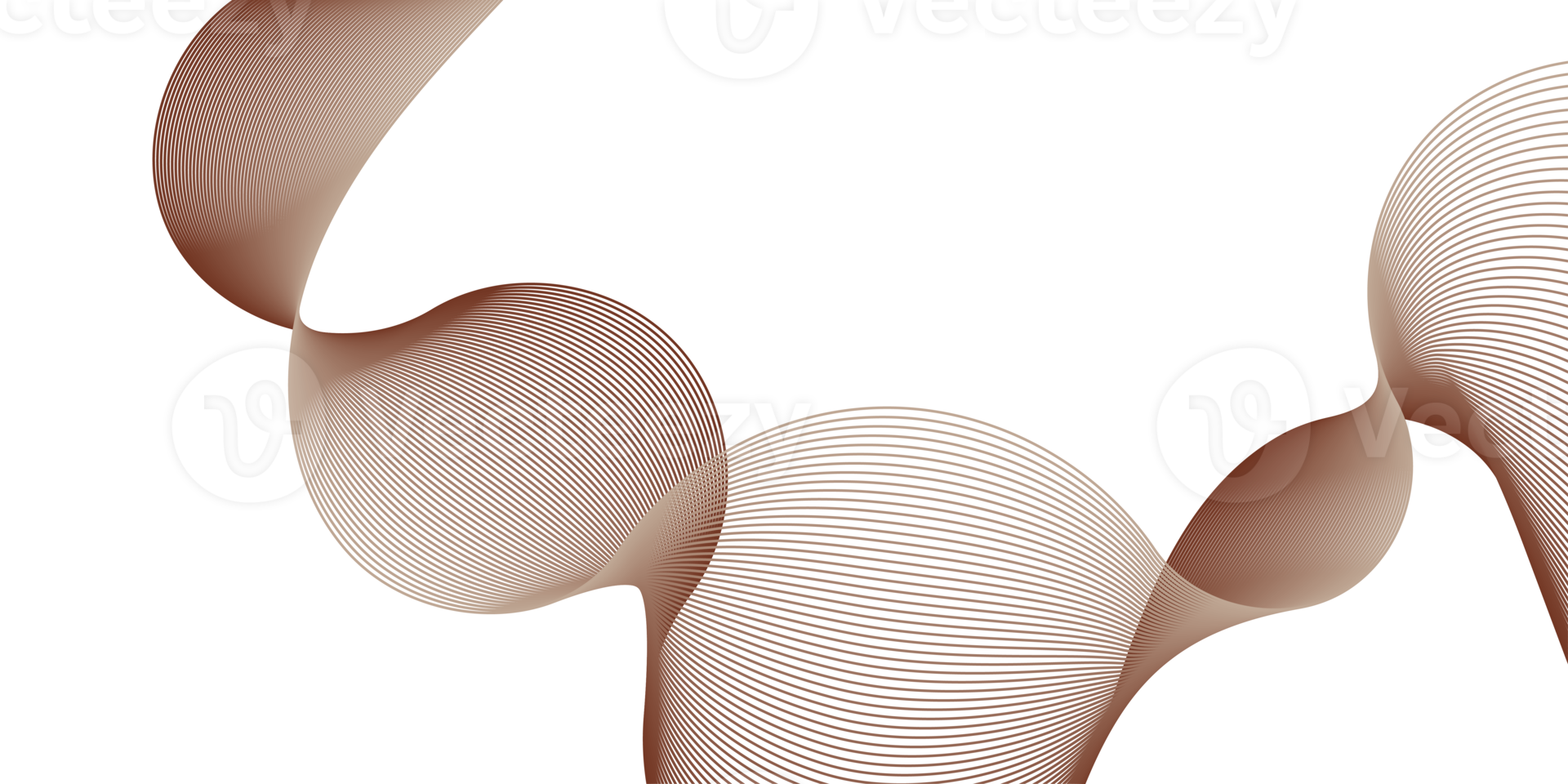 Wave lines smooth flowing dynamic multicolor gradient isolated on transparent background ...