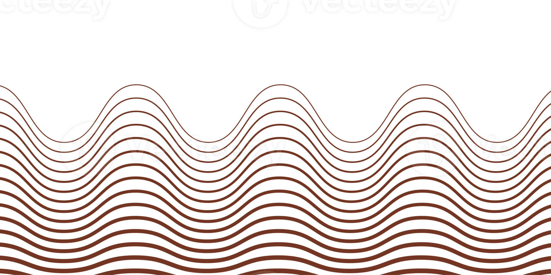 Wave lines smooth flowing dynamic multicolor gradient isolated on transparent background ...