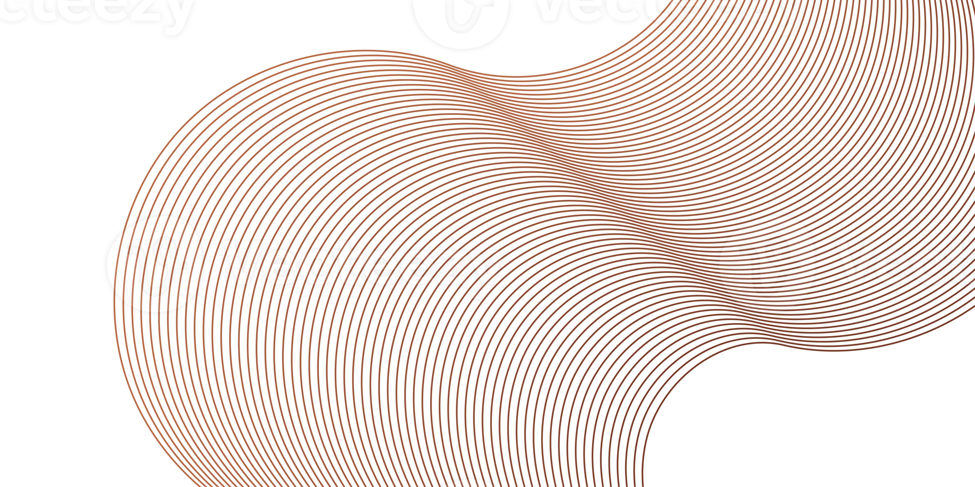 Wave lines smooth flowing dynamic multicolor gradient isolated on transparent background ...