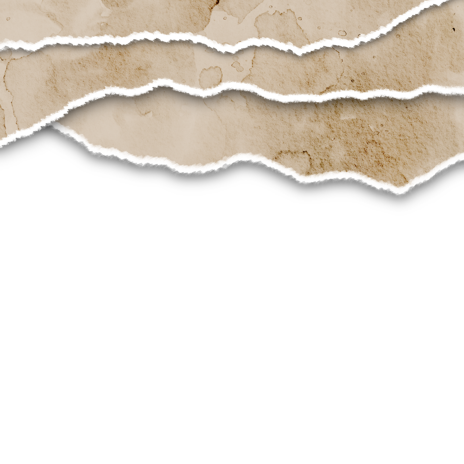 Brown Vintage Torn Paper Border Isolated on Transparent Background ... Brown Vintage Torn Paper Border Isolated on Transparent Background ...