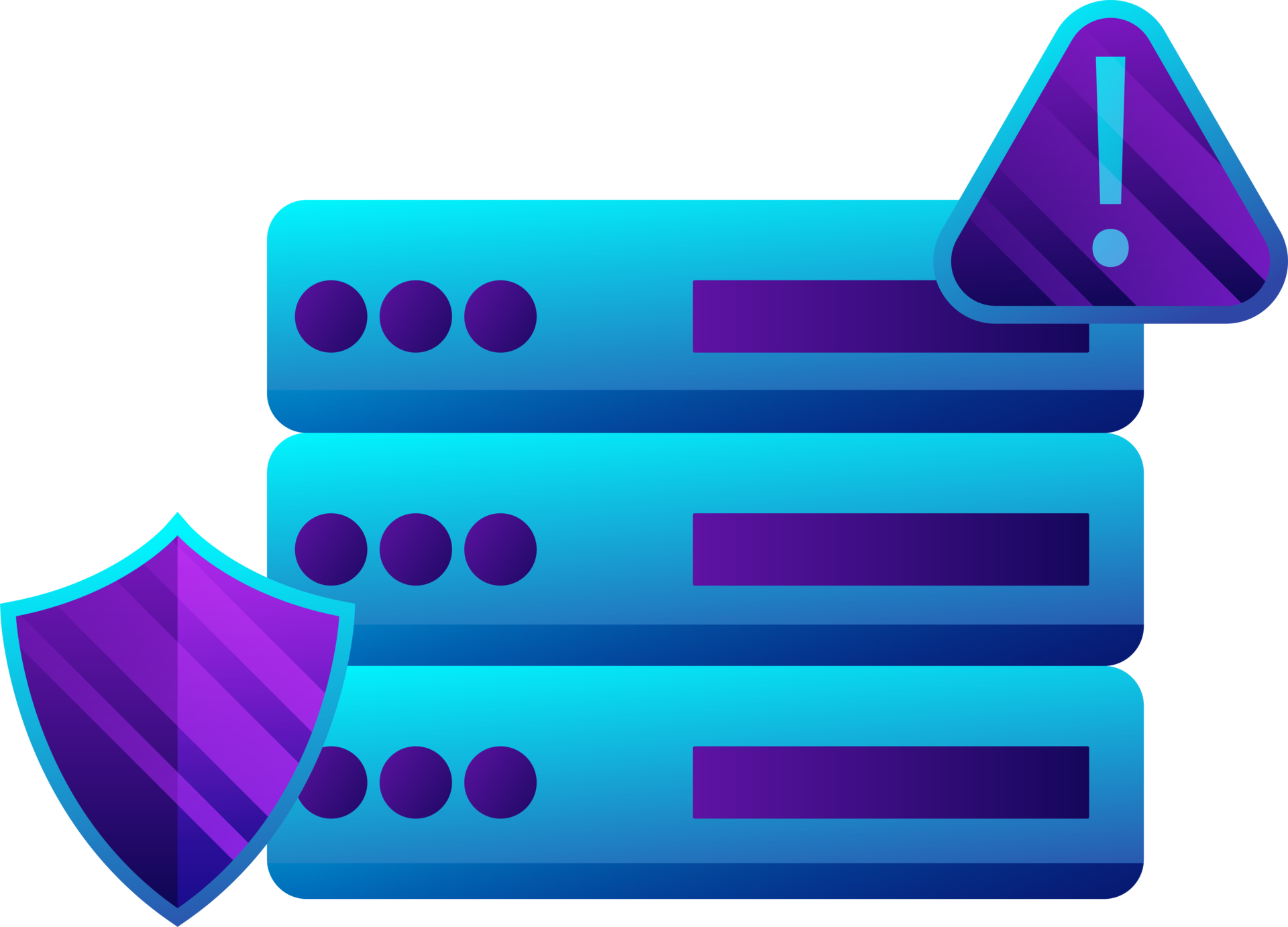 Digital Data Protection Design Element Icon Cyber Security Illustration Cloud Computing