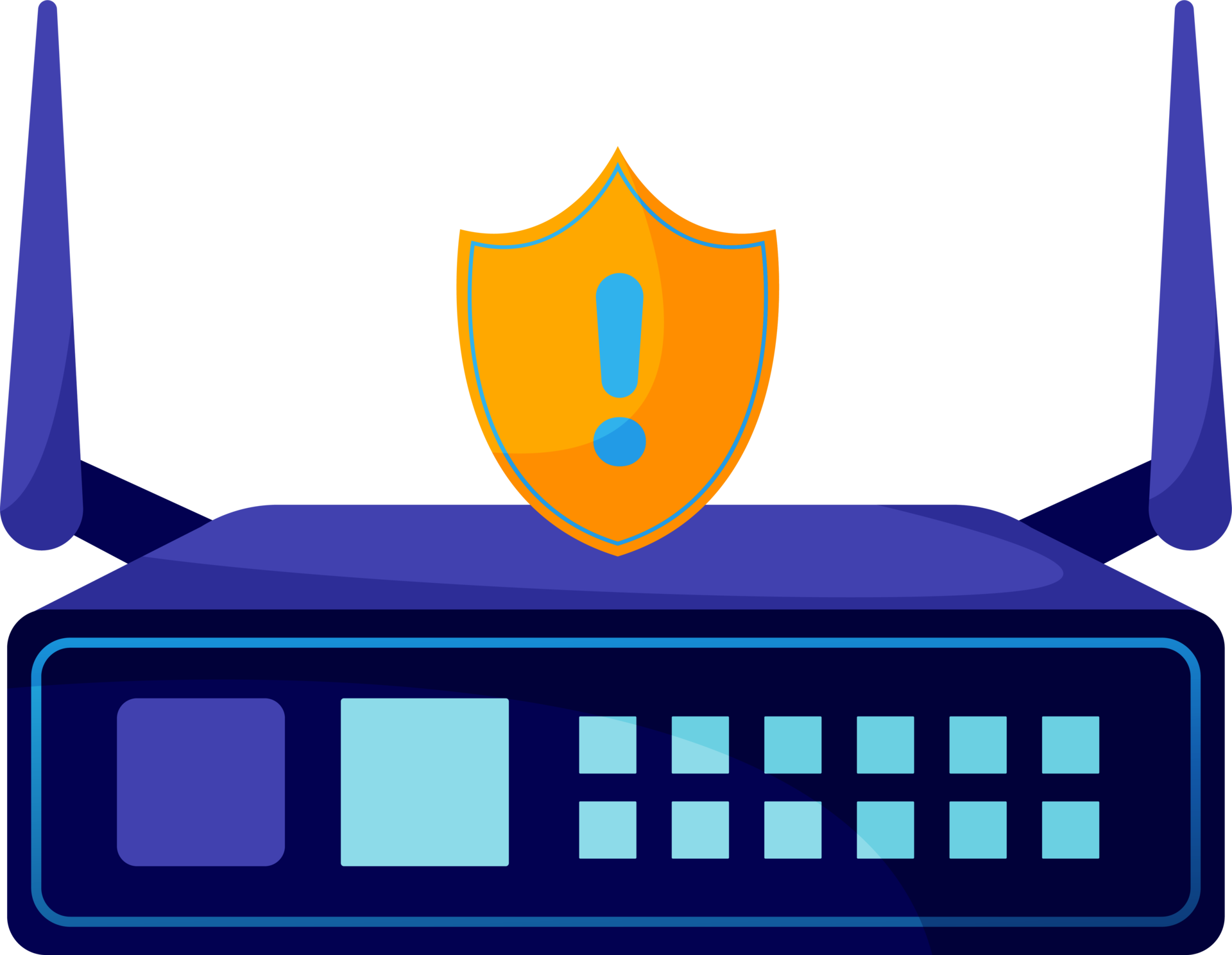 Digital Data Protection Design Element Icon Cyber Security