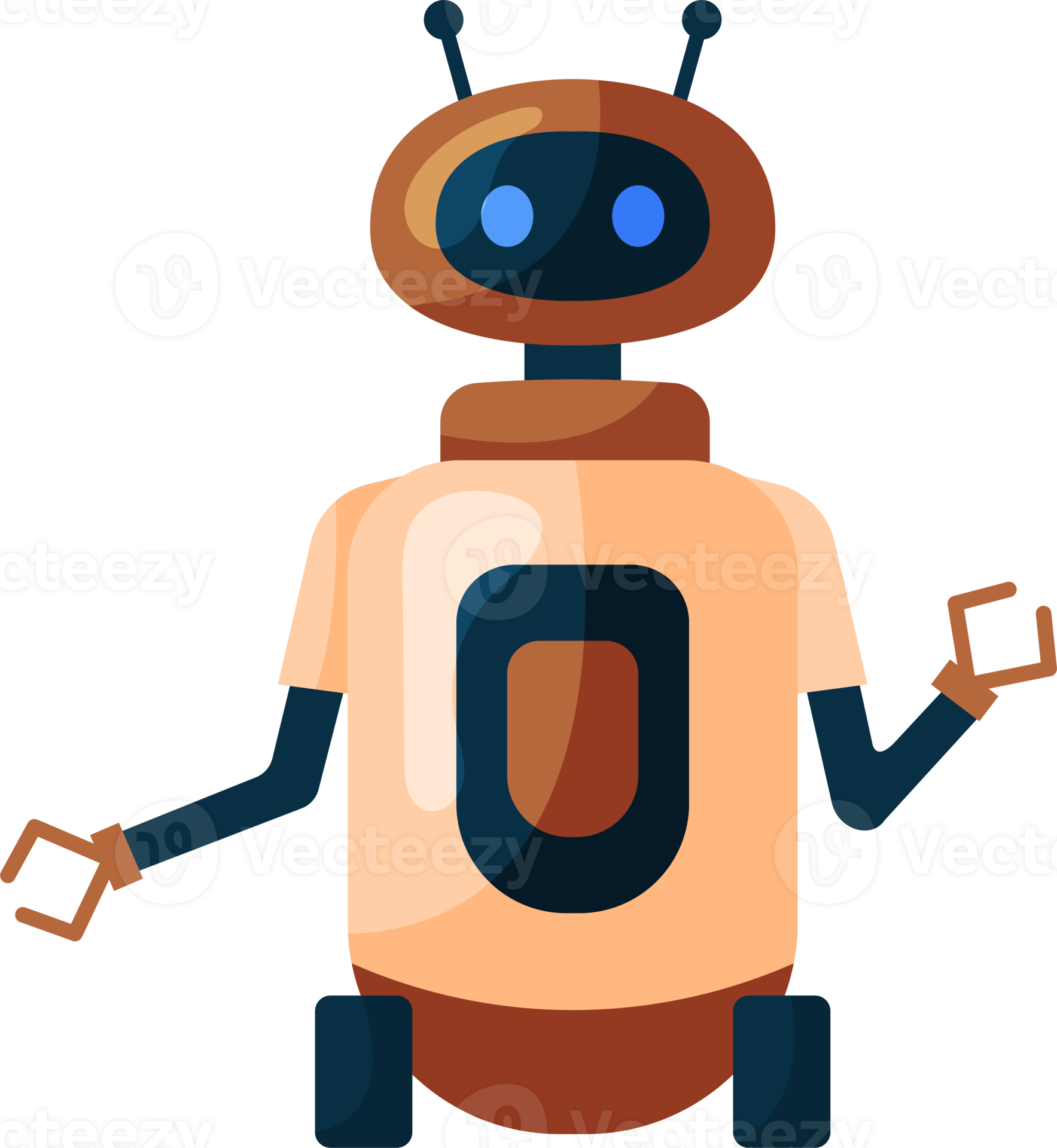 Cute Robot Chatbot Ai Bot Character Design Illustration Ai