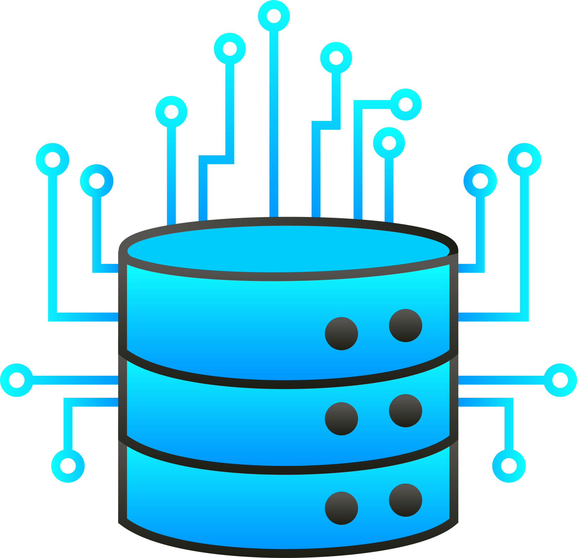 Artificial intelligence icon element design illustration. AI technology ...