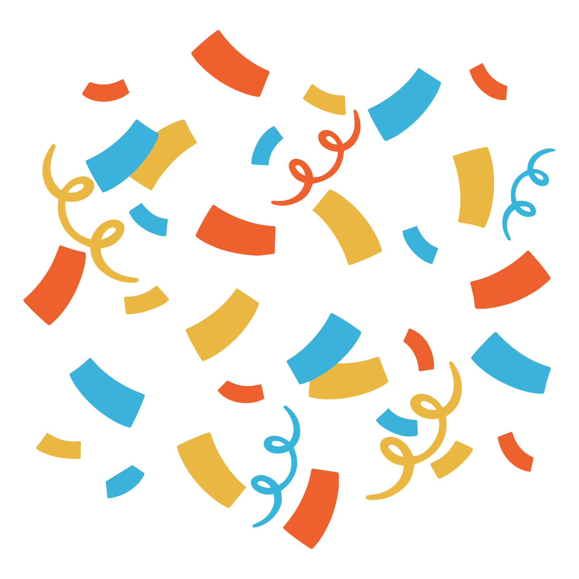 Scattered colored confetti. Vector isolated confetti. 21359084 Vector ...