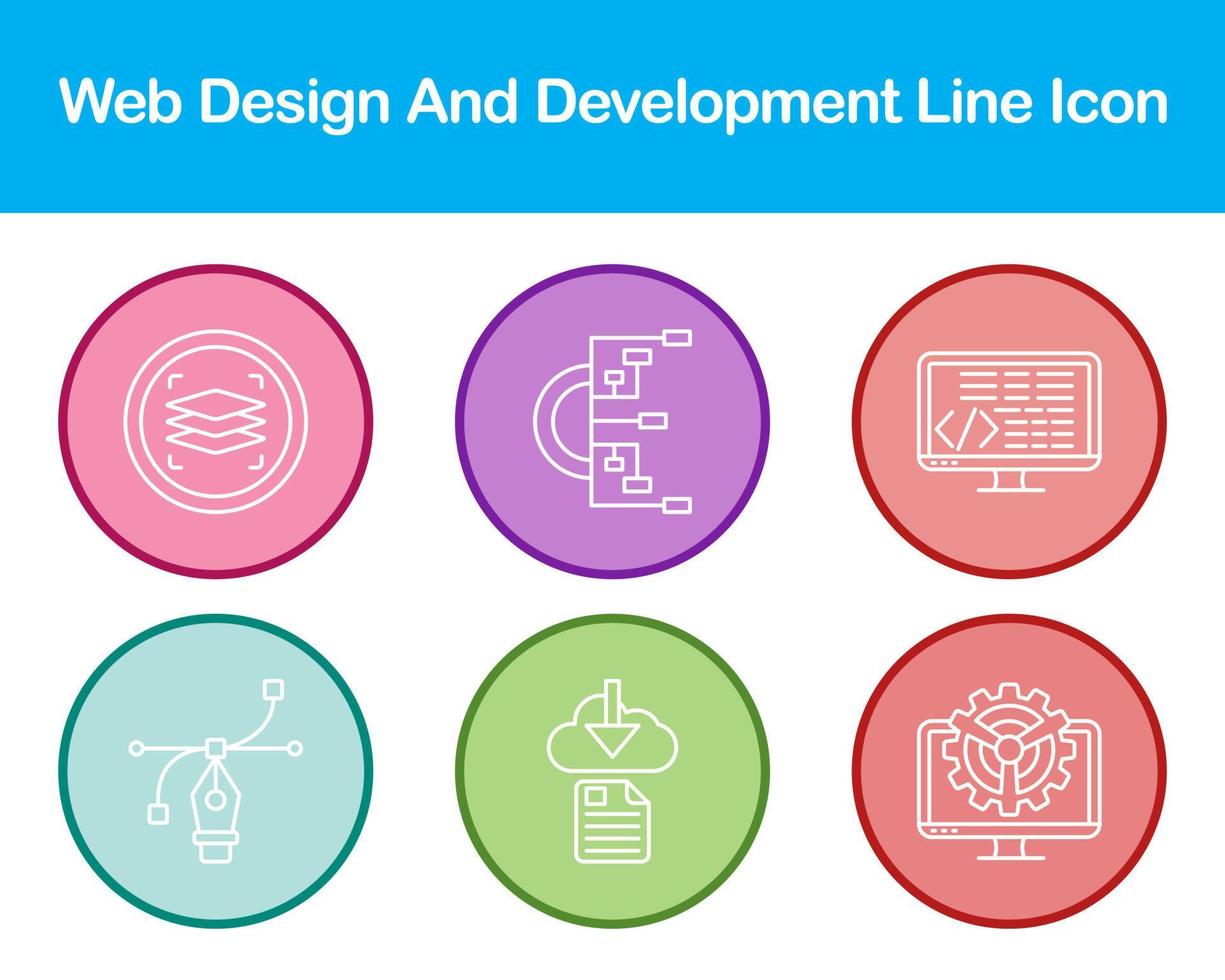 Web Design And Development Vector Icon Set 21359272 Vector Art at Vecteezy