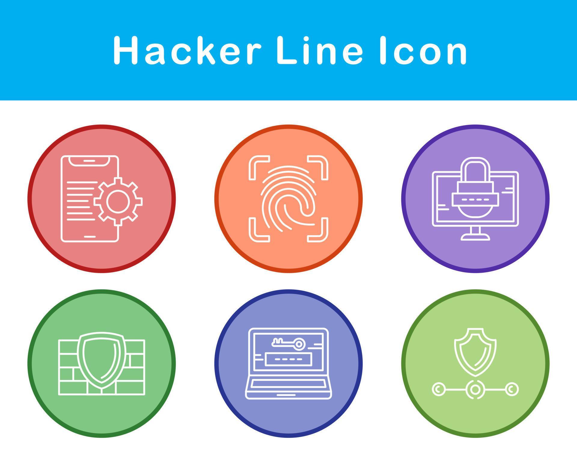 Hacker Vector Icon Set 21359472 Vector Art at Vecteezy