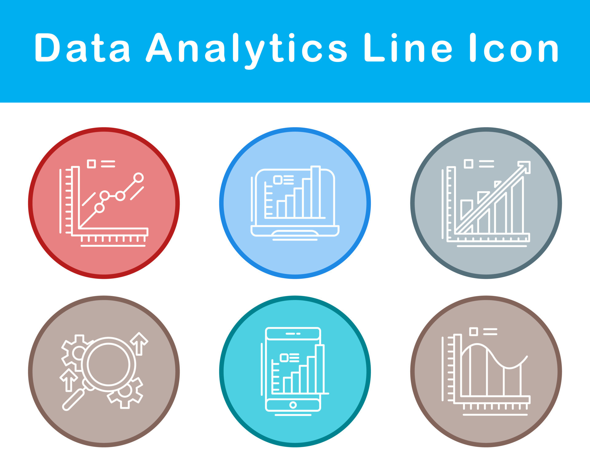 Data Analytics Vector Icon Set 21359479 Vector Art at Vecteezy