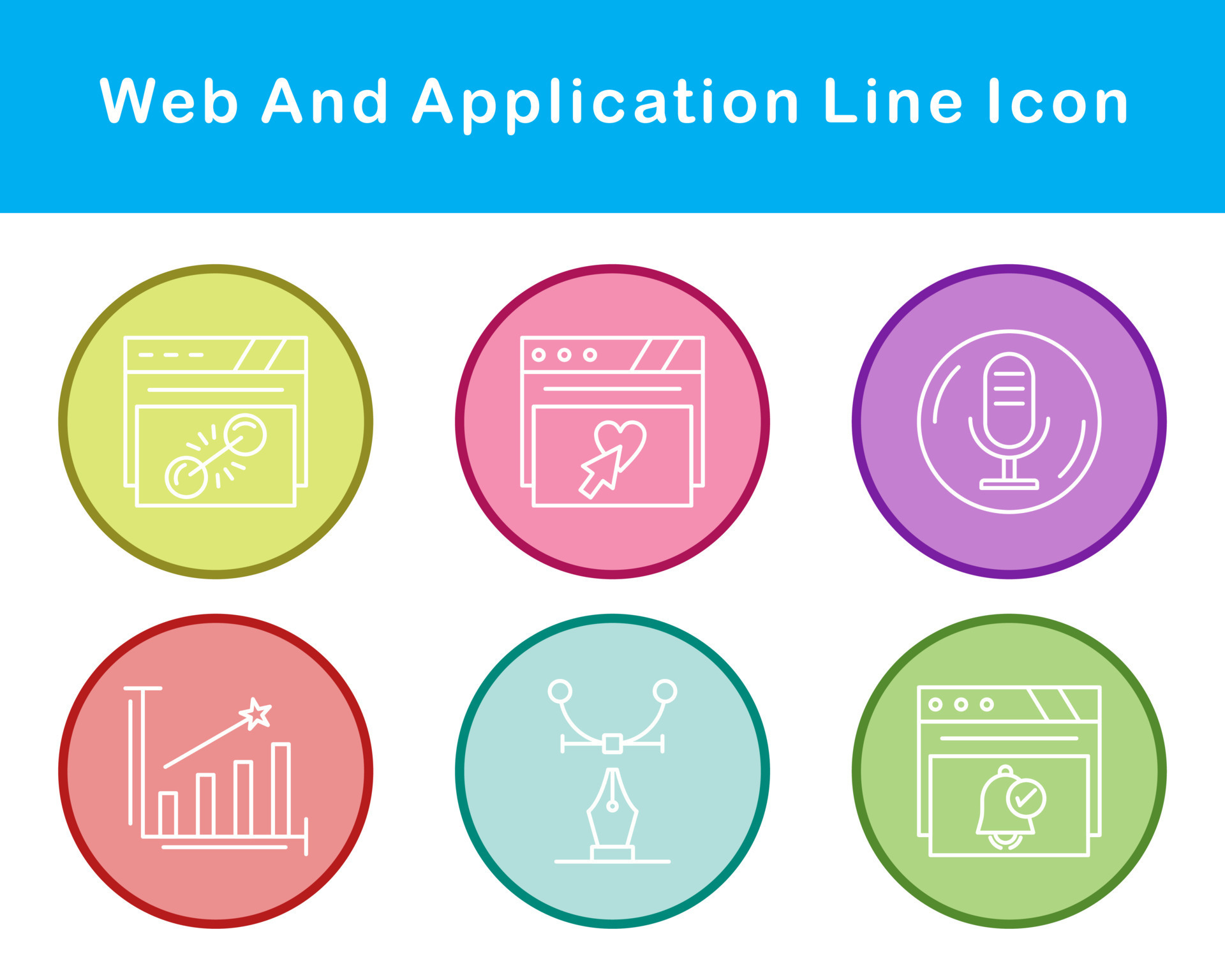 Web And Application Vector Icon Set 21359587 Vector Art at Vecteezy