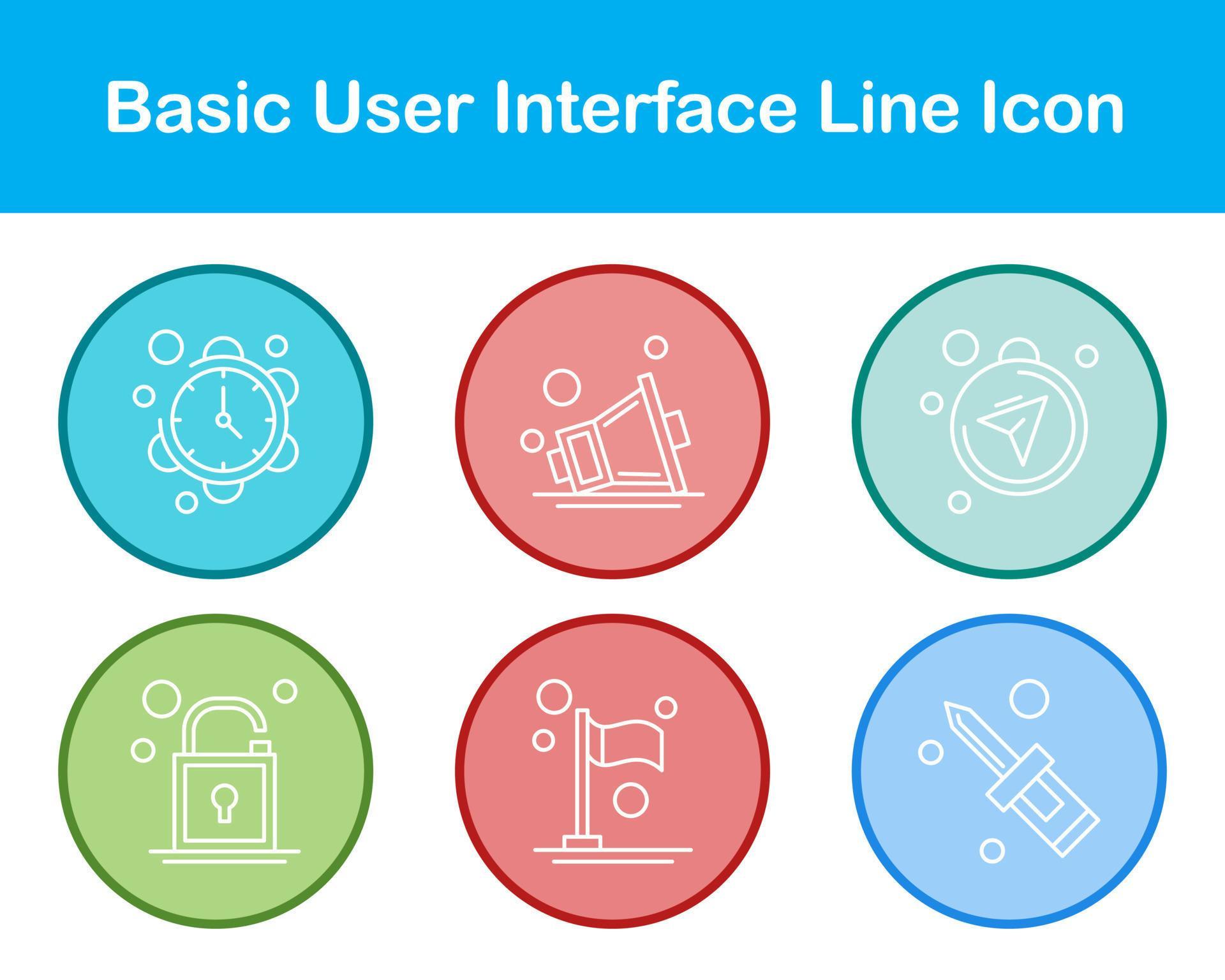 Basic User Interface Vector Icon Set 21359666 Vector Art at Vecteezy