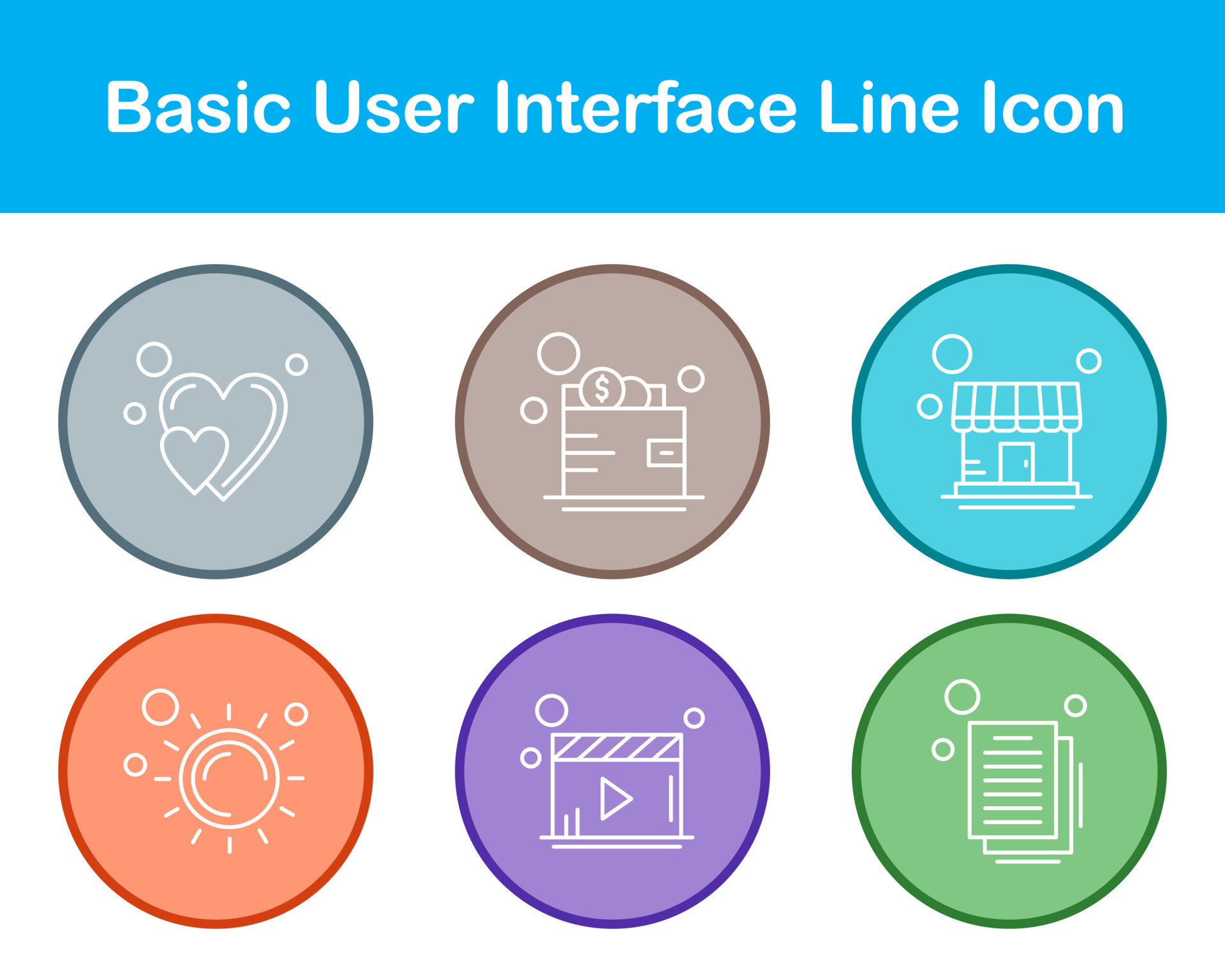Basic User Interface Vector Icon Set 21359675 Vector Art at Vecteezy Basic User Interface Vector Icon Set 21359675 Vector Art at Vecteezy