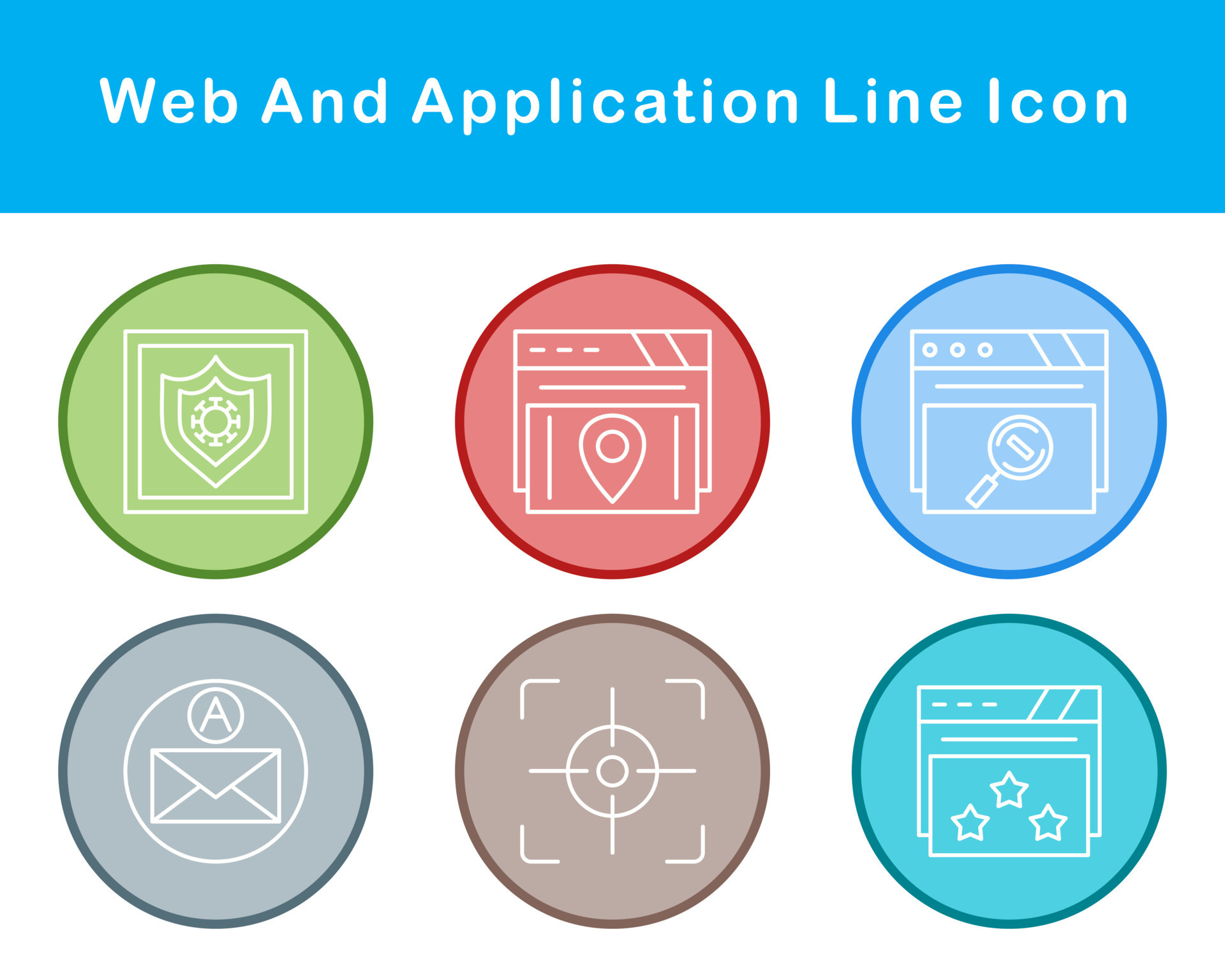 Web And Application Vector Icon Set 21359705 Vector Art At Vecteezy