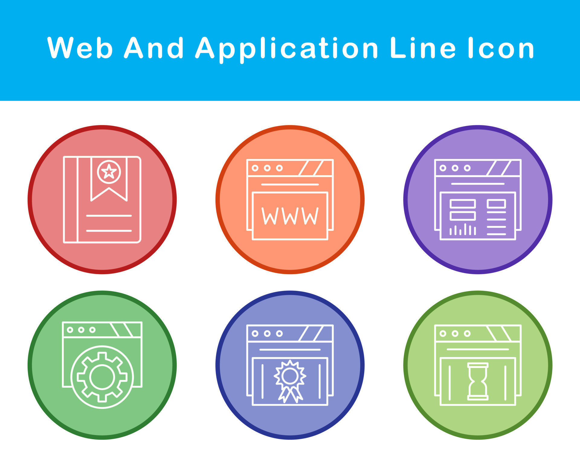Web And Application Vector Icon Set 21360063 Vector Art at Vecteezy