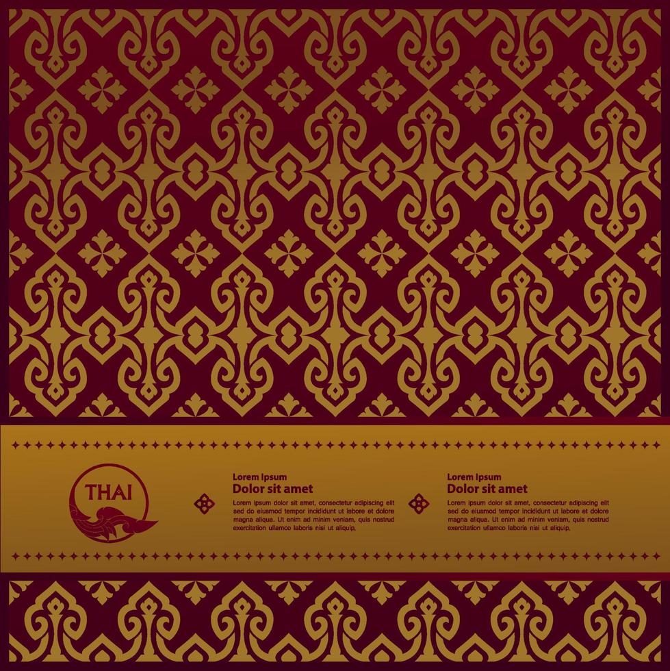 Thai Arts element for Thai graphic design vector illustration. 21360761 Vector Art at Vecteezy