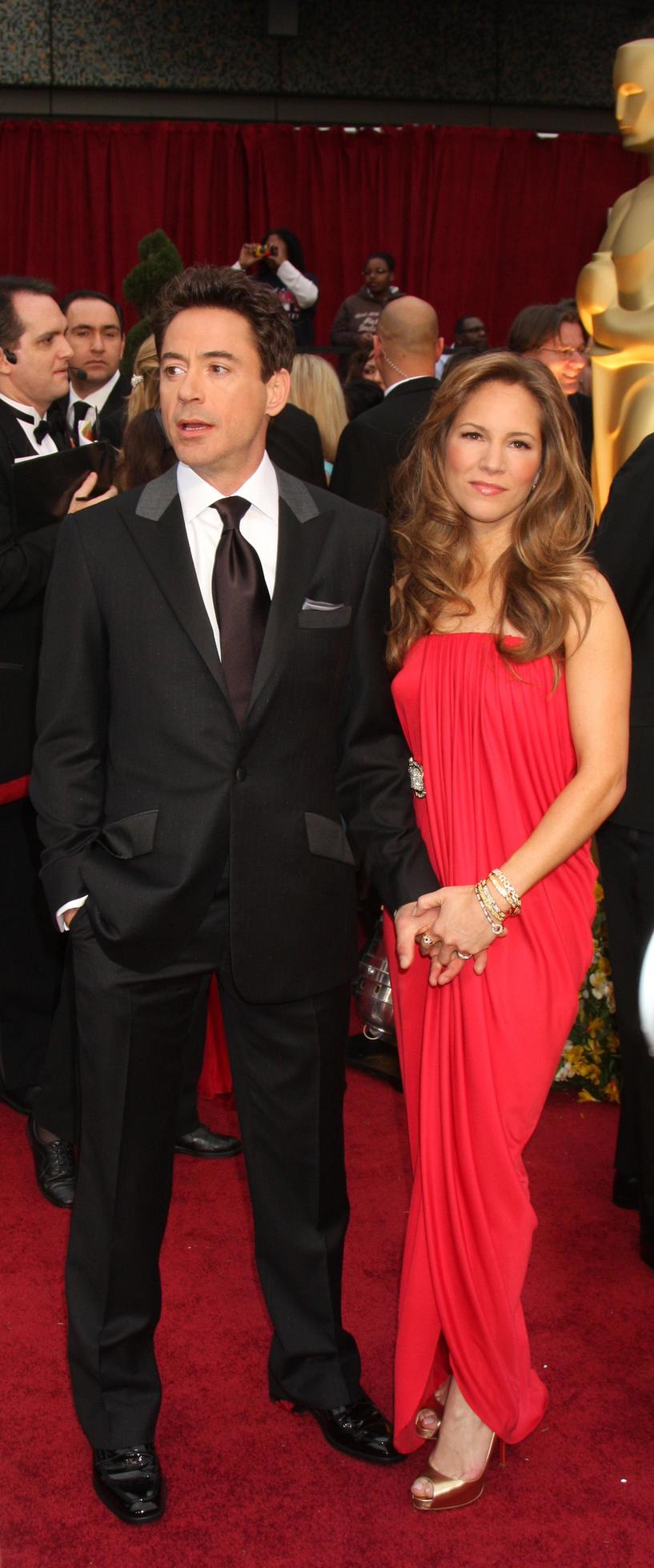 Robert Downey Jr Wife Susan Downey arriving at the 81st Academy Awards at the Kodak Theater in ...