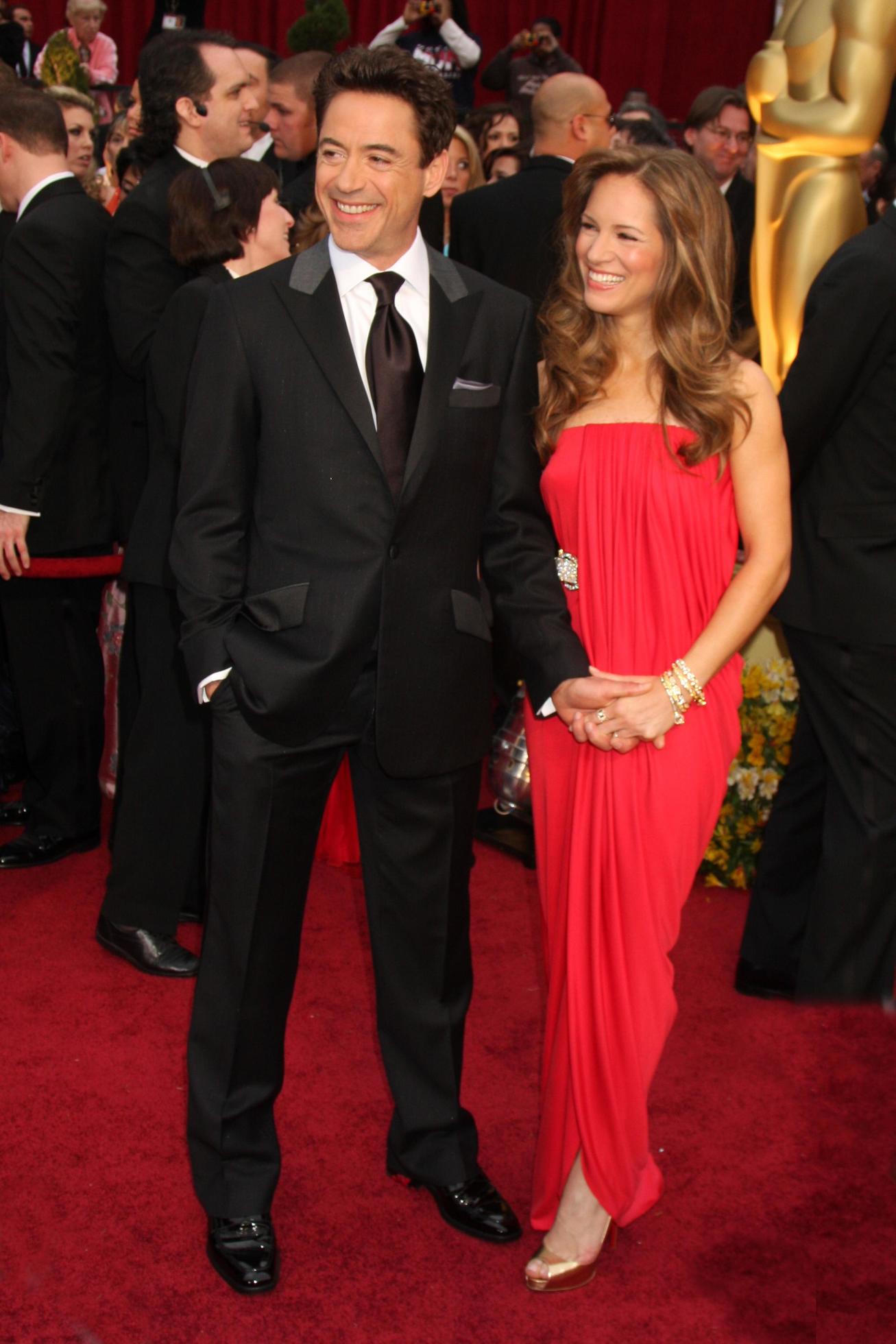 Robert Downey Jr Wife Susan Downey arriving at the 81st Academy Awards at the Kodak Theater in ...
