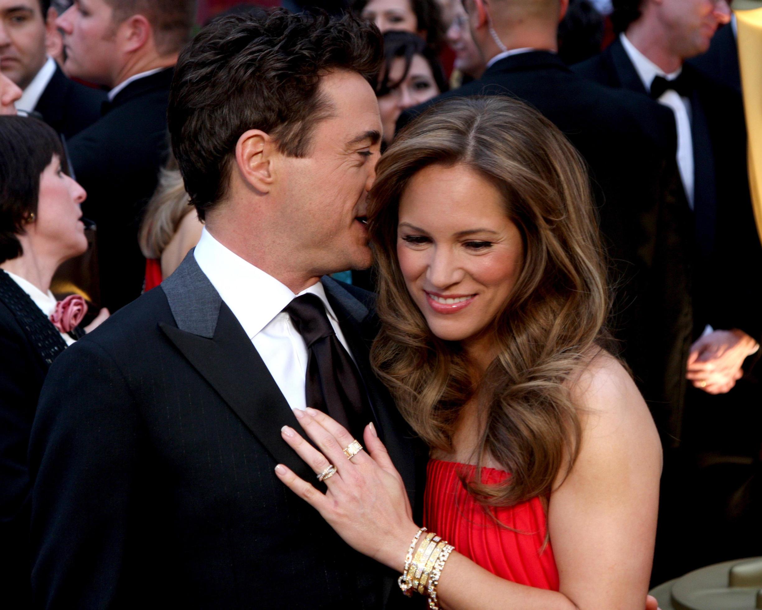 Robert Downey Jr Wife Susan Downey arriving at the 81st Academy Awards at the Kodak Theater in ...