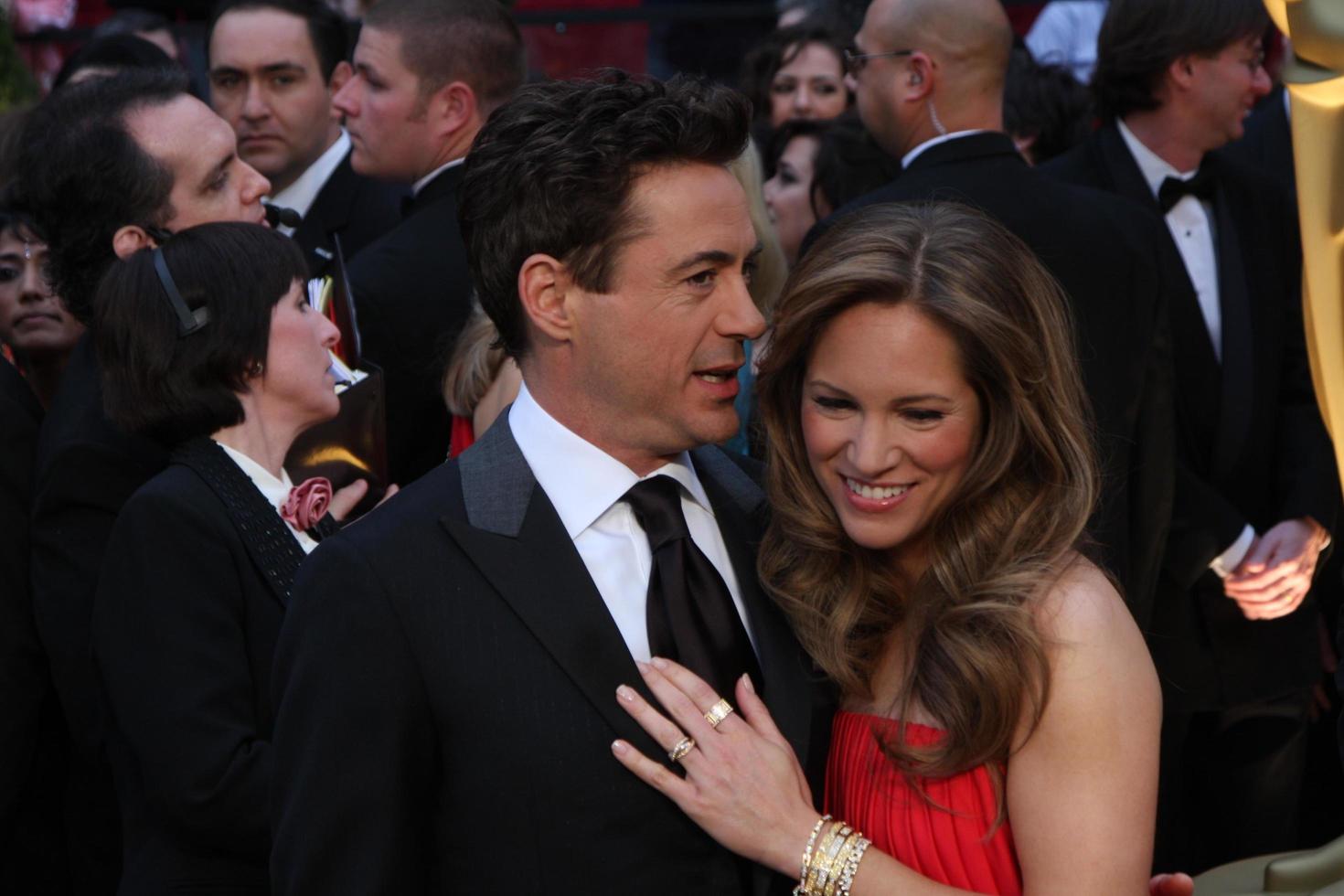 Robert Downey Jr Wife arriving at the 81st Academy Awards at the Kodak Theater in Los Angeles CA ...
