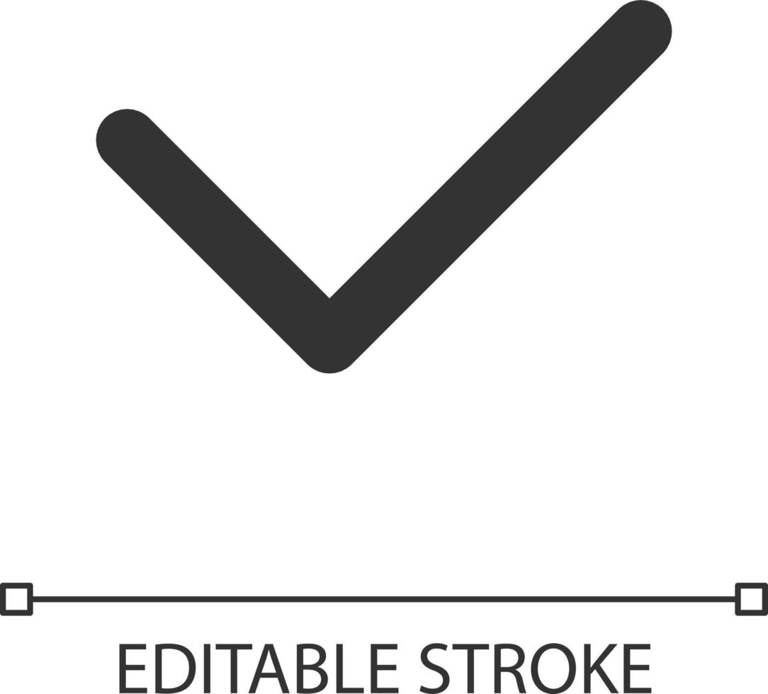 Check Mark Pixel Perfect Linear Ui Icon Accept Action Task Management Correct Choice Gui Ux