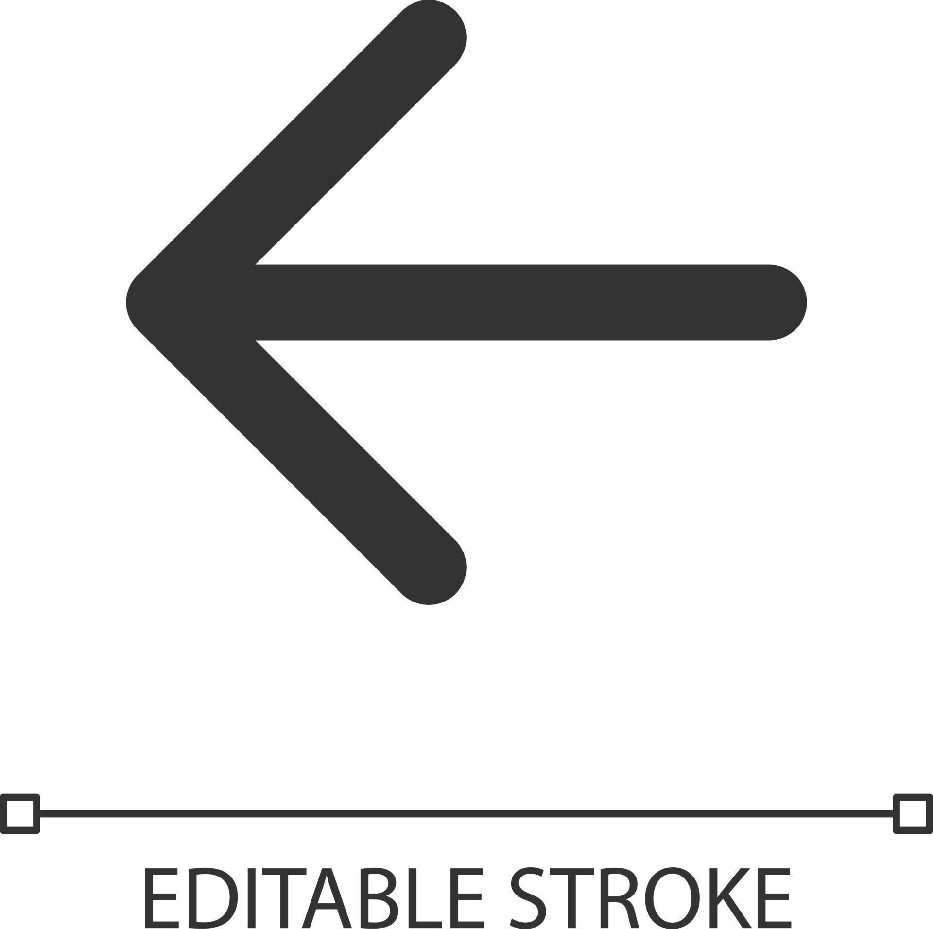 Leftwards Arrow Pixel Perfect Linear Ui Icon Pressing Left Setting Menu Selection Mode Gui