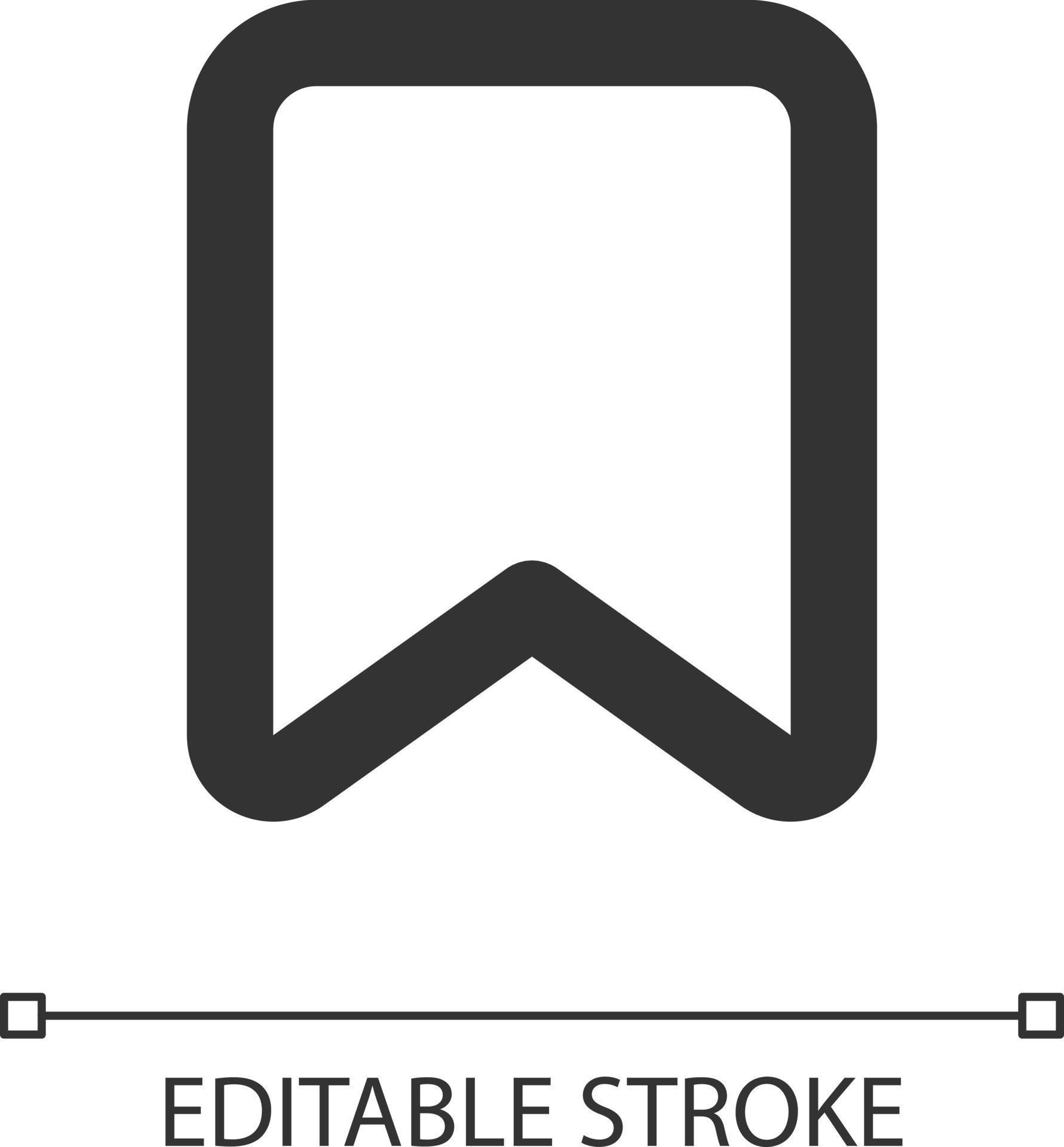 Add bookmark pixel perfect linear ui icon. Saving webpage. Reading list. Ebook reader. GUI, UX ...