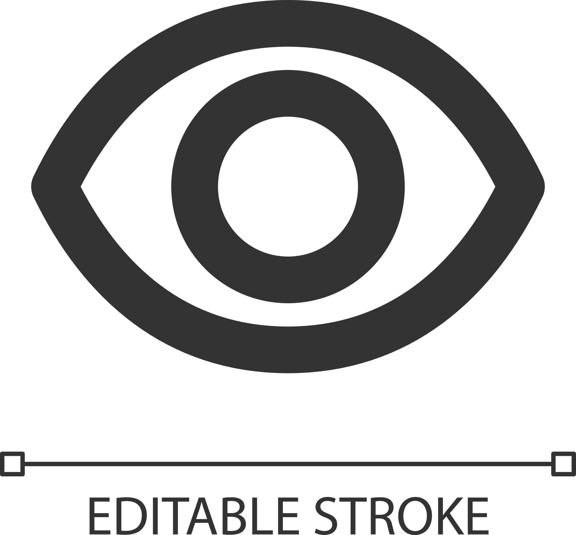 Seen Pixel Perfect Linear Ui Icon Recently Viewed Wide Opened Eye Reading Status Gui Ux