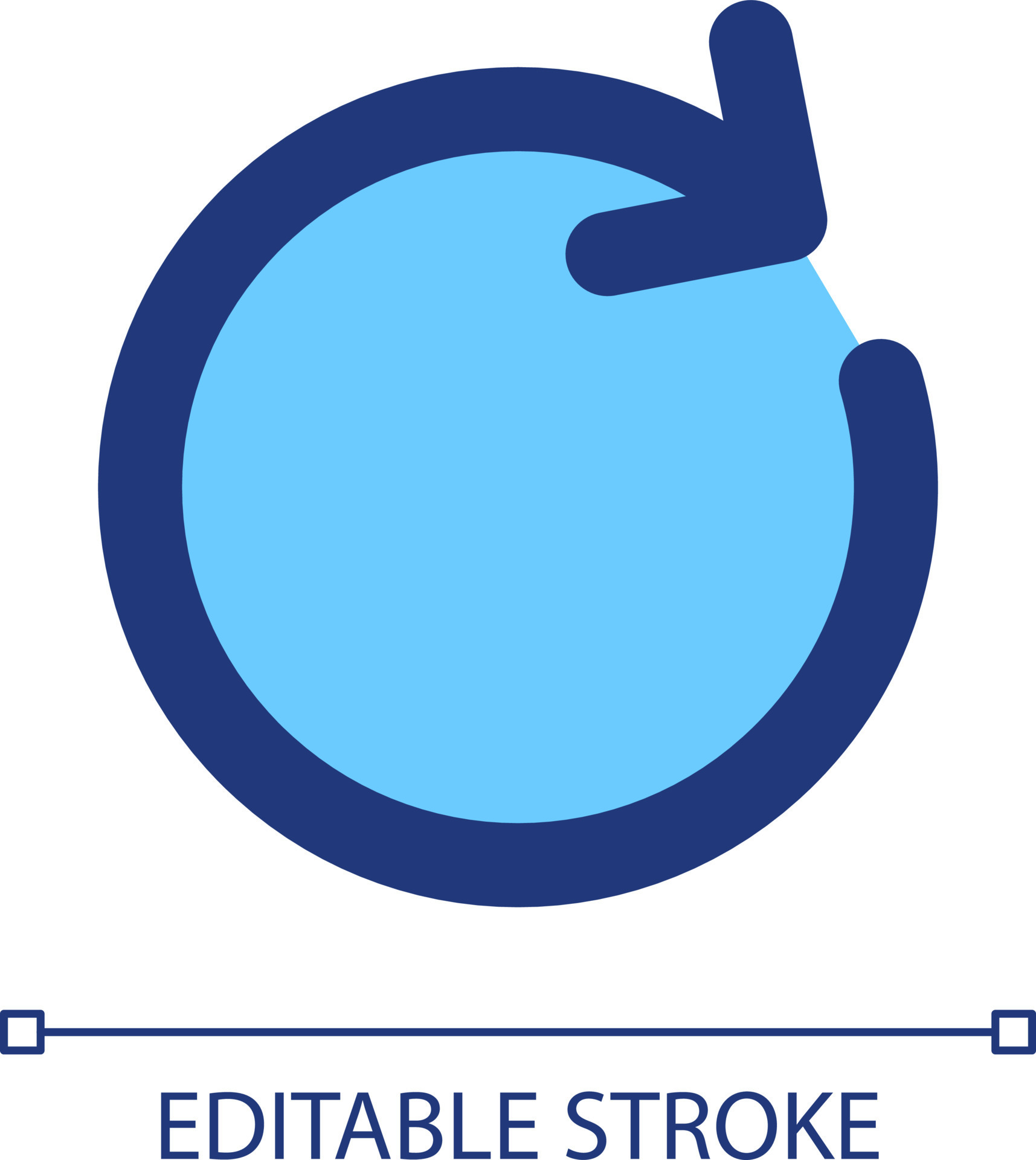 Repeat pixel perfect RGB color ui icon. Reload page. Rotating arrow. Clockwise. Simple filled ...